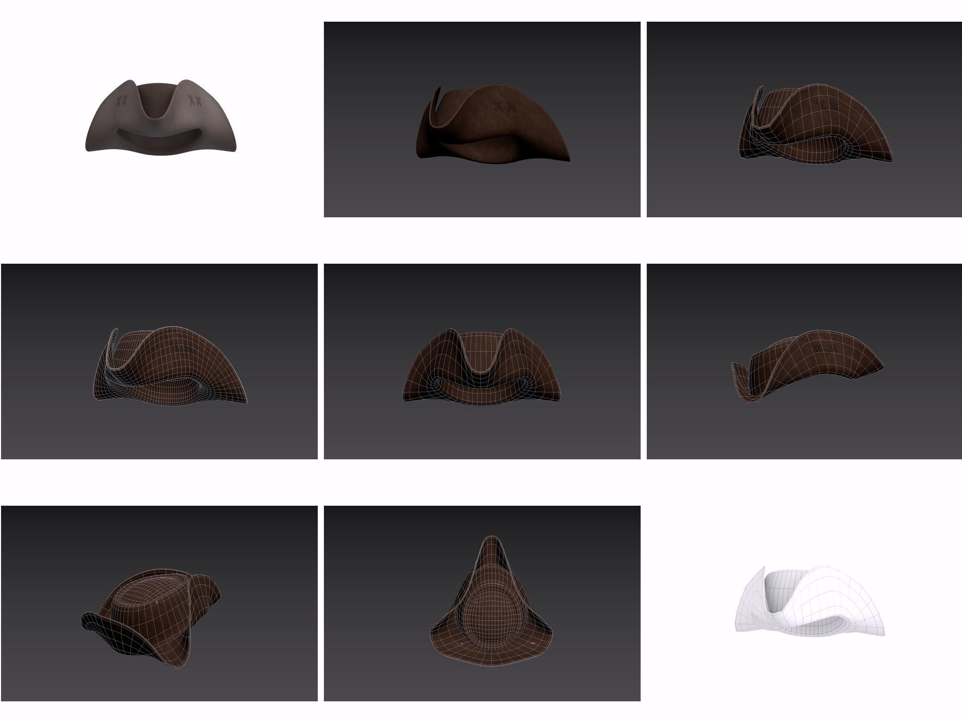 Hats and Helmets Pack 11 3D model | CGTrader