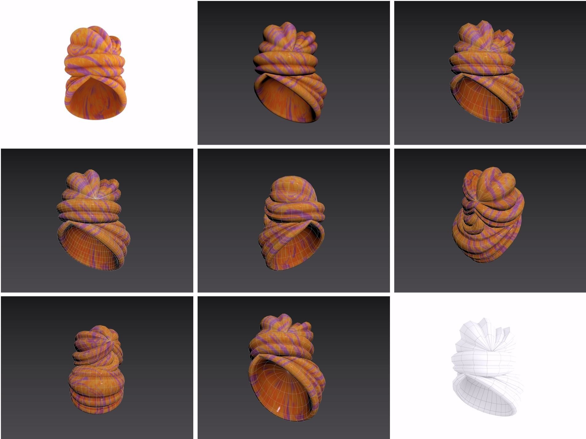Hats and Helmets Pack 11 3D model | CGTrader