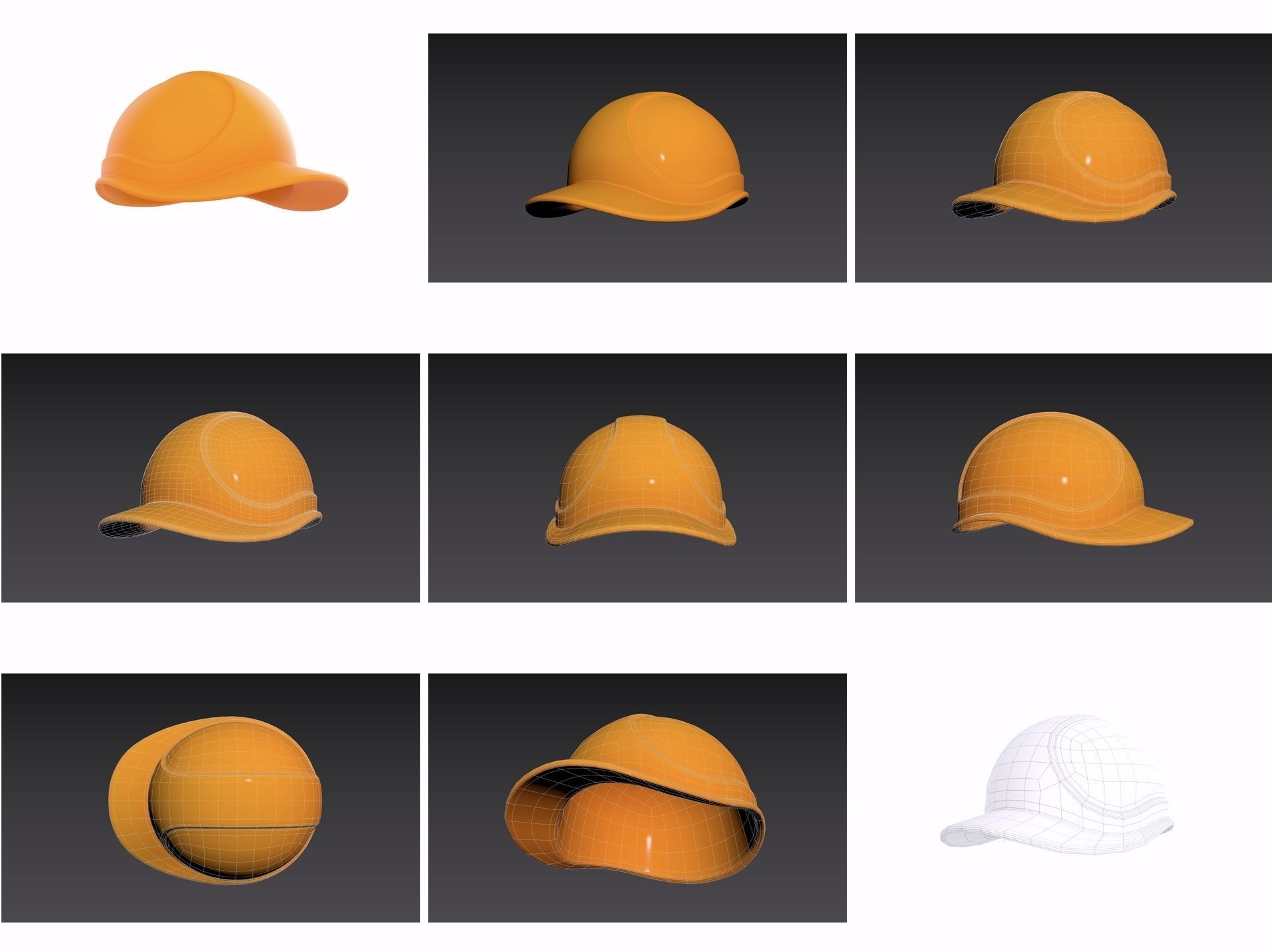 Hats and Helmets Pack 11 3D model | CGTrader
