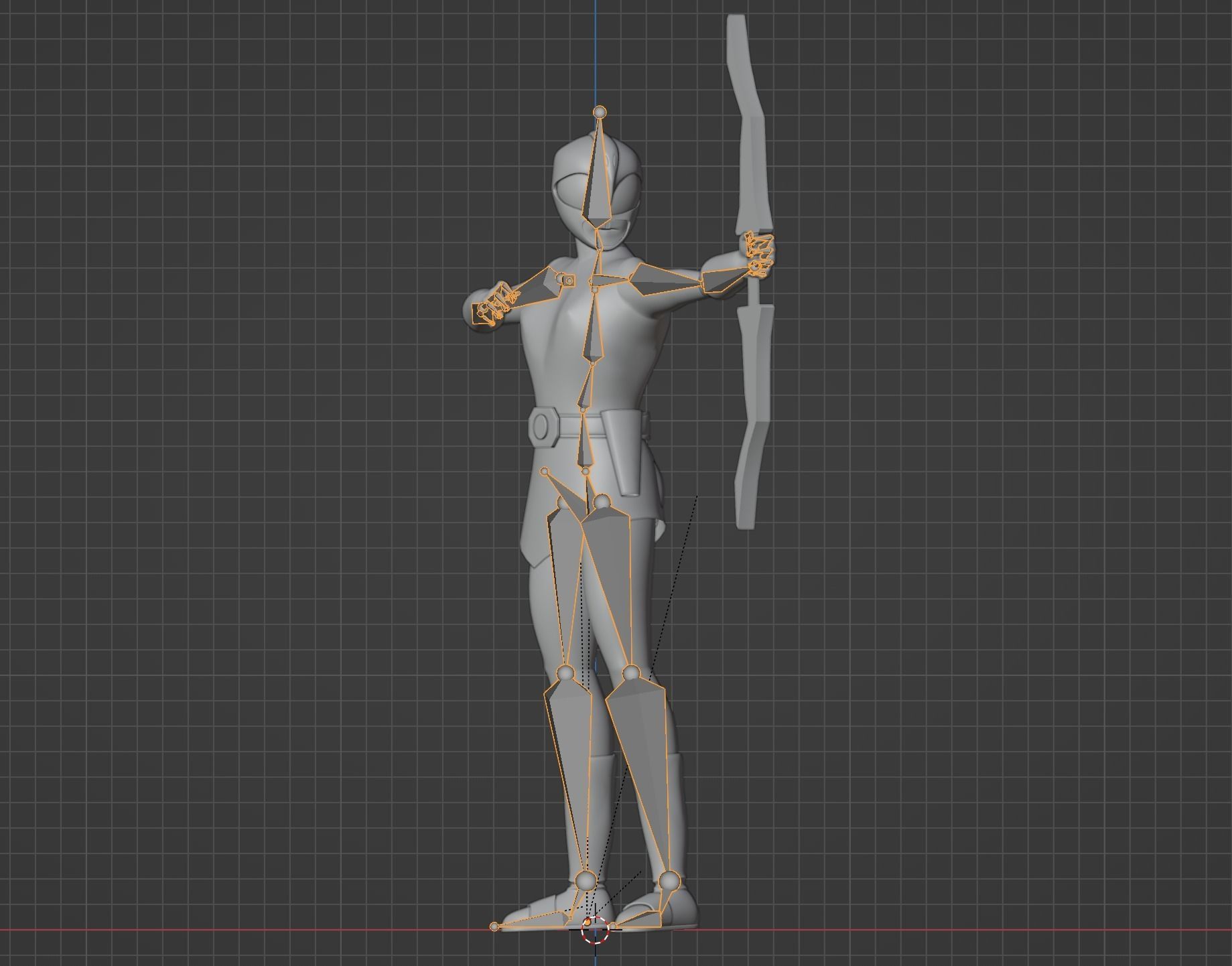 Pink Ranger - Mighty Morphin Power Ranger 3D model rigged | CGTrader
