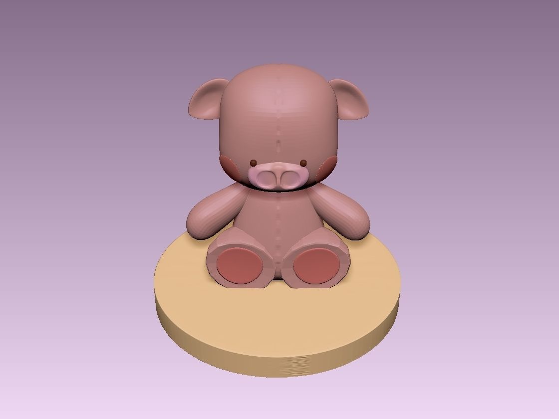 cute pig 3D model | CGTrader