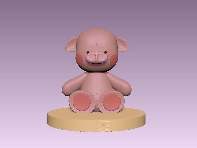cute pig 3D model | CGTrader