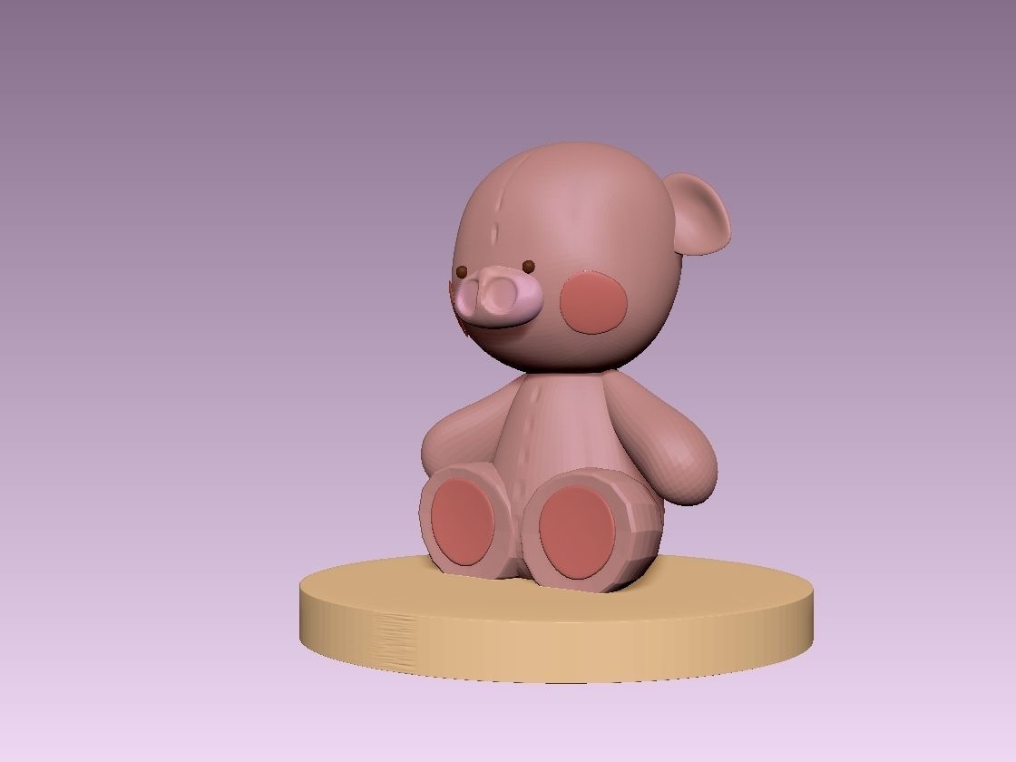 cute pig 3D model | CGTrader