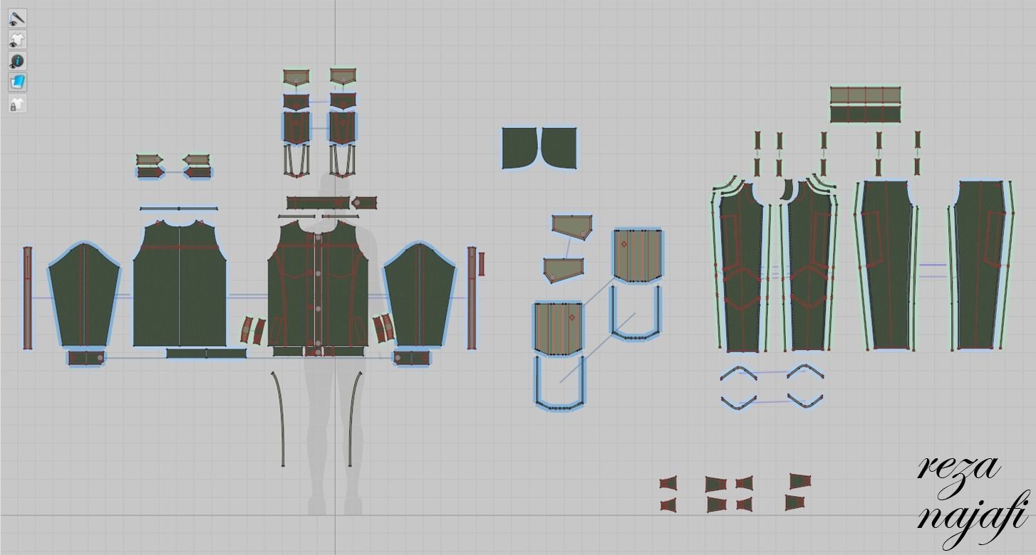 Men s complete work clothes for marvelous designer 3D model | CGTrader