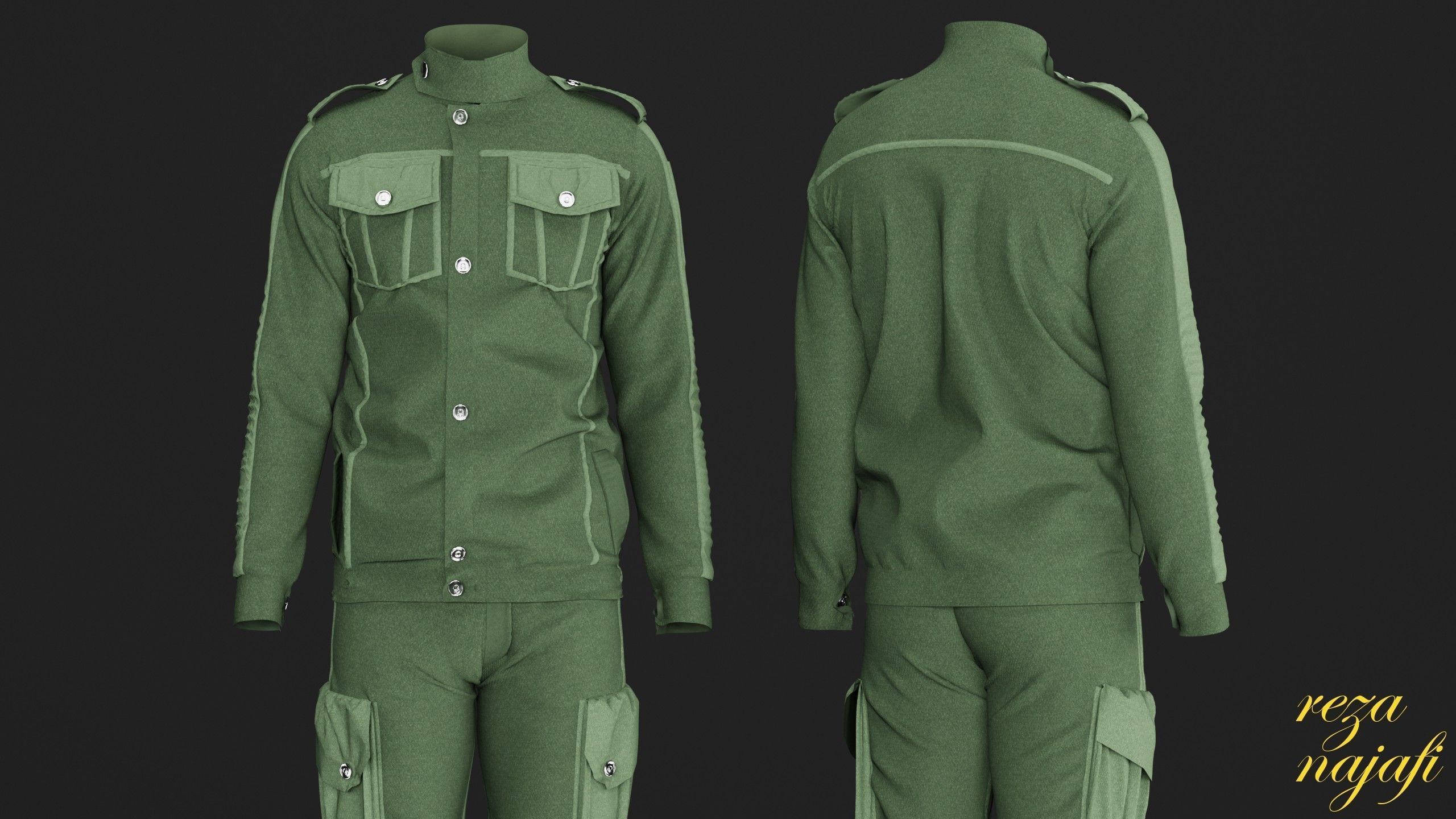 Men s complete work clothes for marvelous designer 3D model | CGTrader