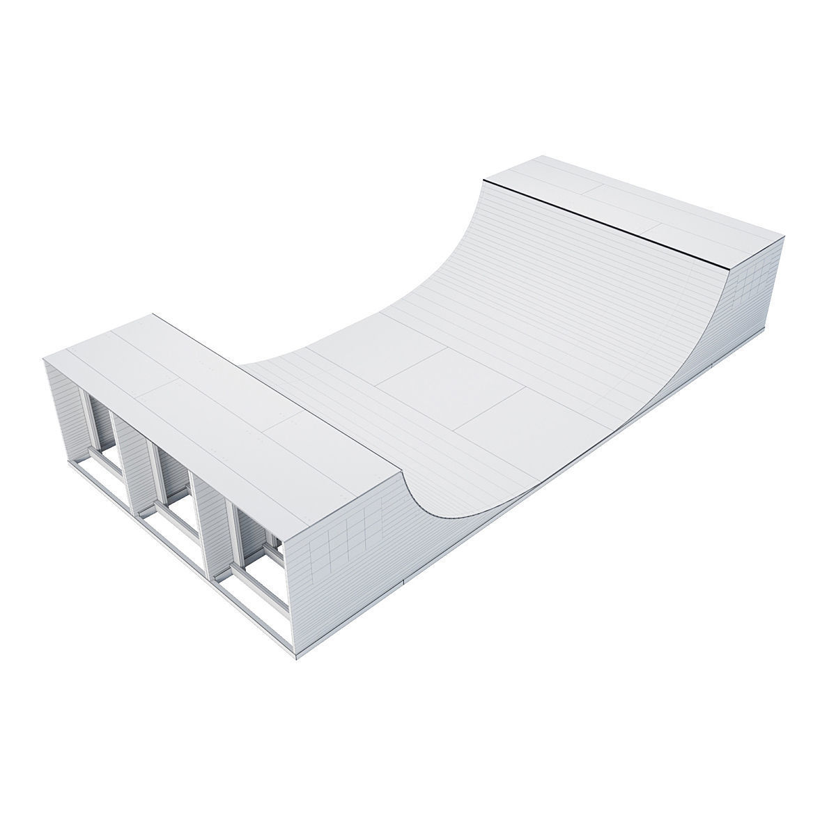 OC Ramps Halfpipe Ramp 3D model | CGTrader
