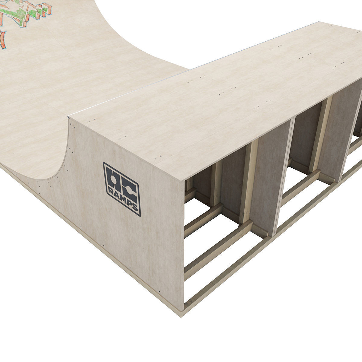 OC Ramps Halfpipe Ramp 3D model | CGTrader