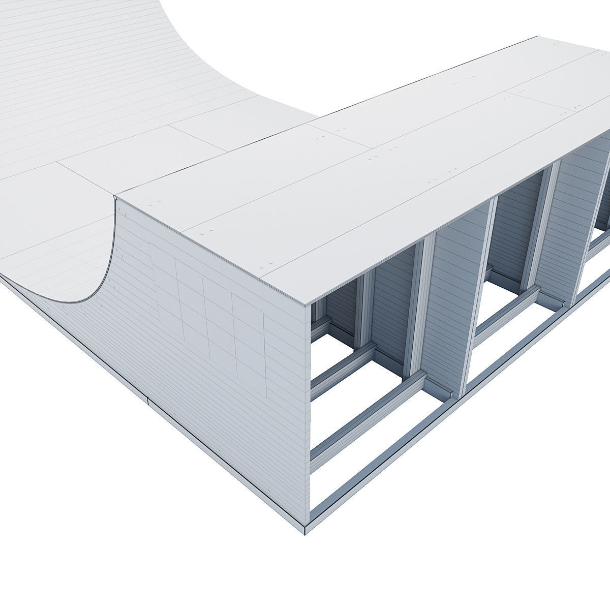 OC Ramps Halfpipe Ramp 3D model | CGTrader