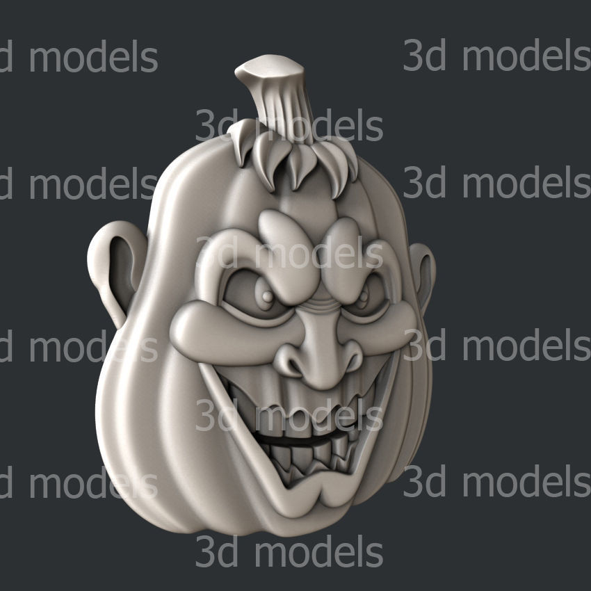 3d STL models for CNC or 3d printer pumpkins halloween P471 3D model ...