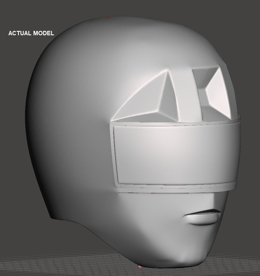 Power Rangers Zeo Green Ranger helmet 3D model 3D printable | CGTrader