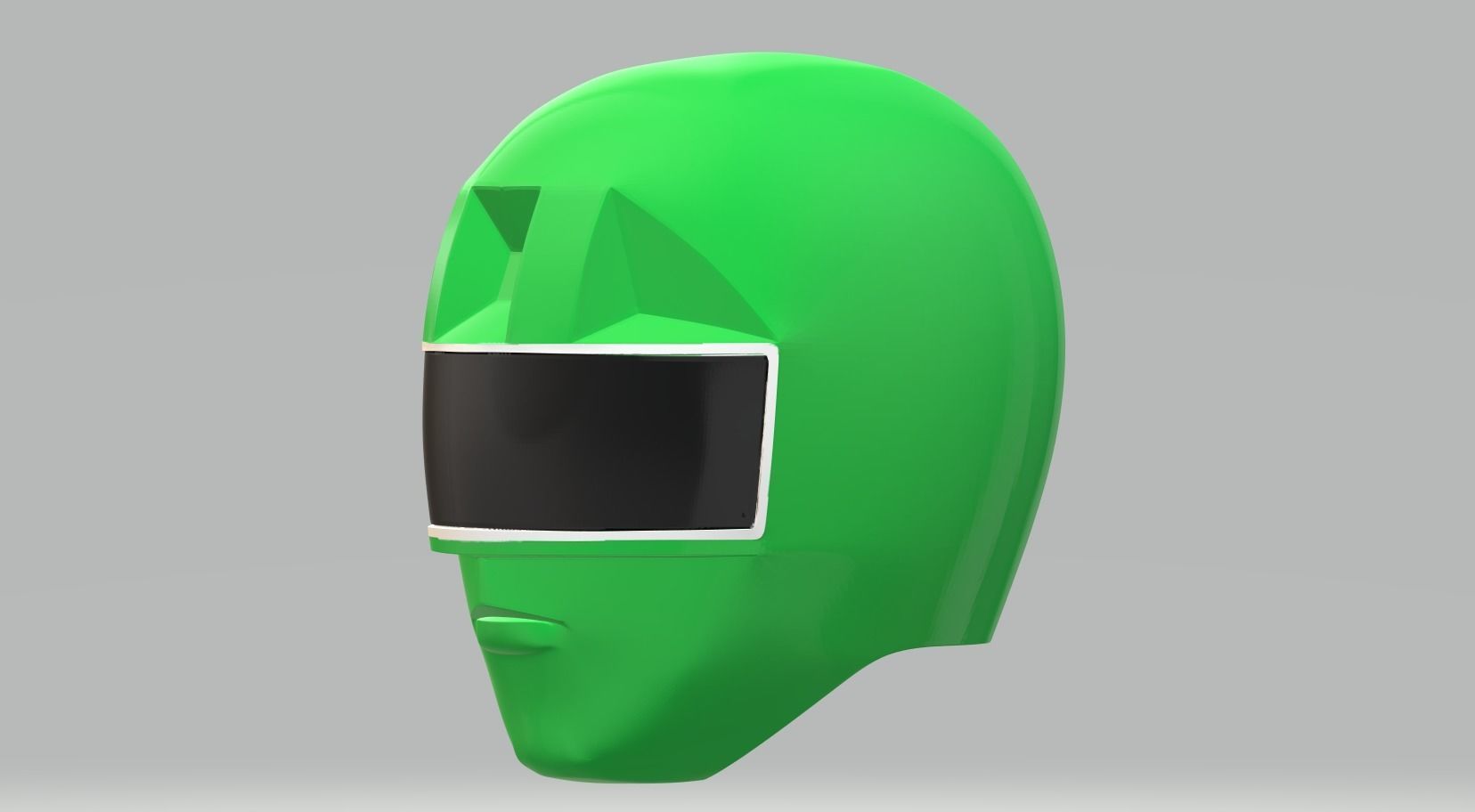 Power Rangers Zeo Green Ranger helmet 3D model 3D printable | CGTrader