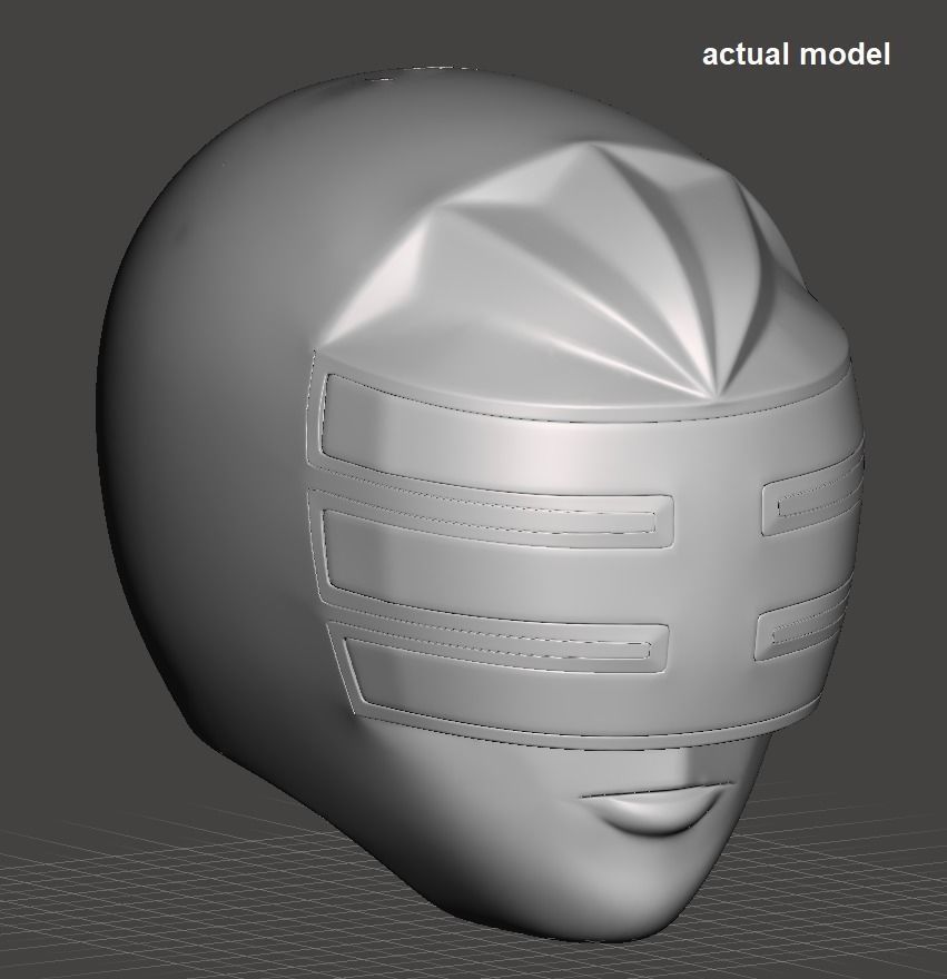 Power Rangers Zeo Gold Ranger helmet 3D model 3D printable | CGTrader