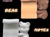 Bear Notes 3D model 3D printable | CGTrader