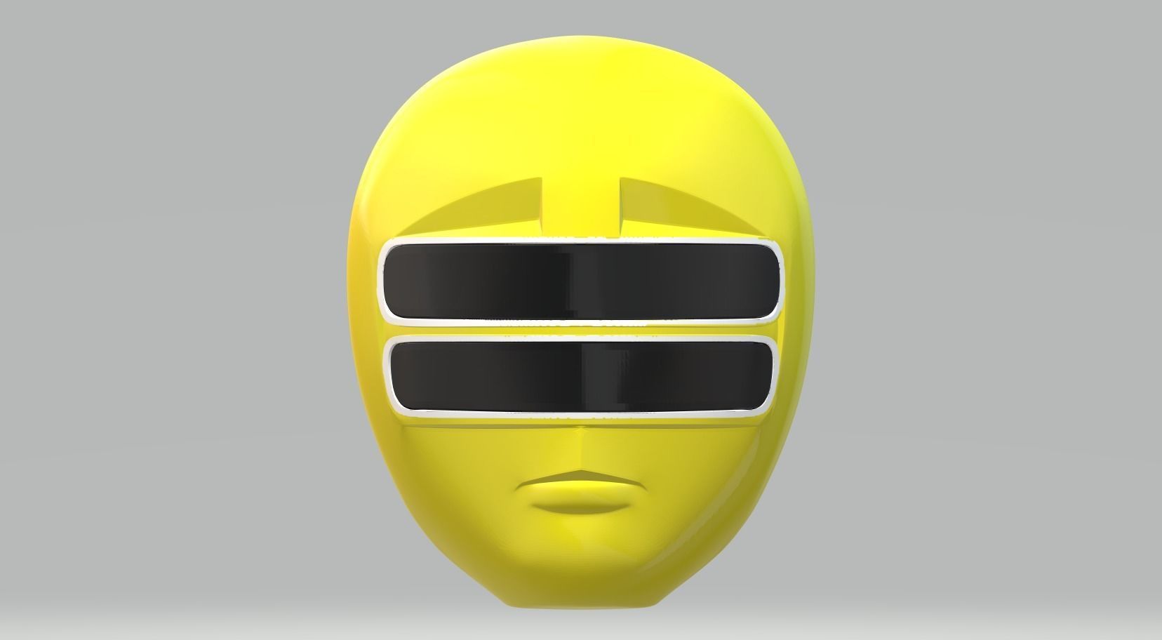 Power Rangers Zeo Yellow Ranger helmet 3D model 3D printable | CGTrader