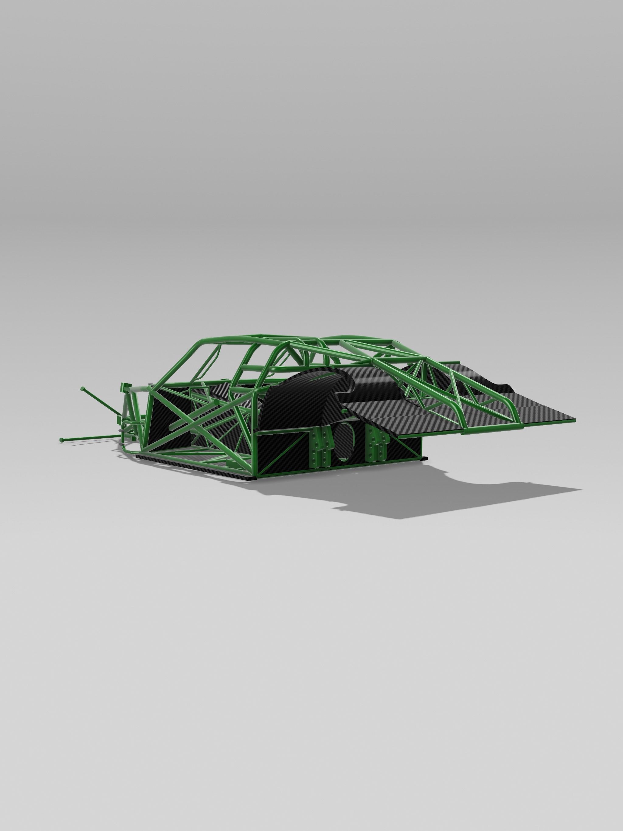 1967 STANG Fastback ProMod tubular chassis with floors tubs 3D model 3D ...