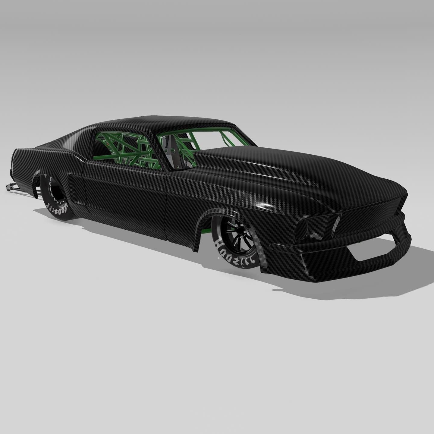 1967 STANG Fastback ProMod tubular chassis with floors tubs 3D model 3D ...