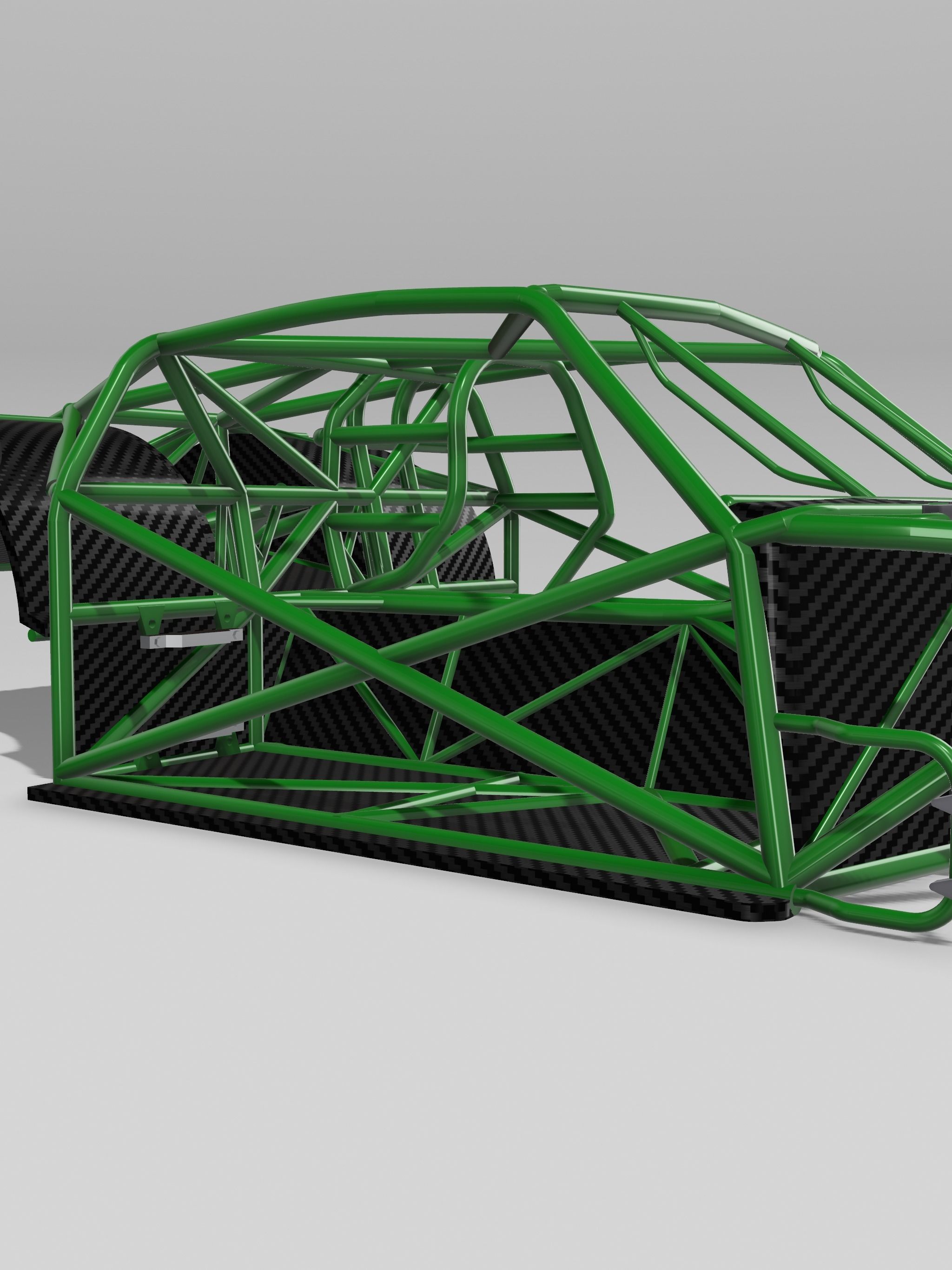 1967 STANG Fastback ProMod tubular chassis with floors tubs 3D model 3D ...