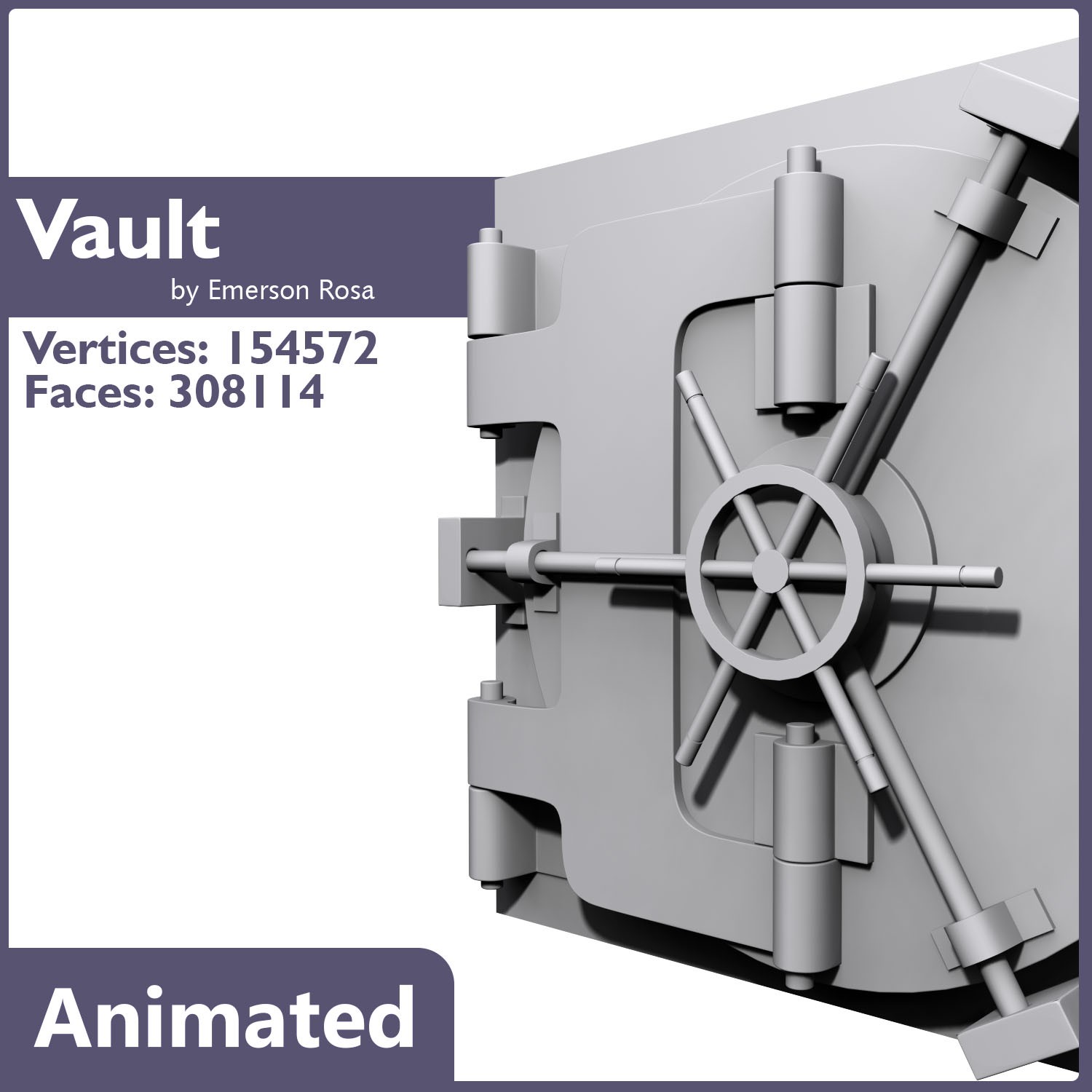 Animated Vault 3D model animated | CGTrader