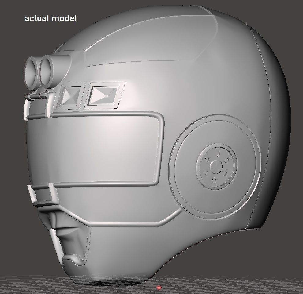 Power Rangers Turbo Green Ranger helmet 3D model 3D printable | CGTrader