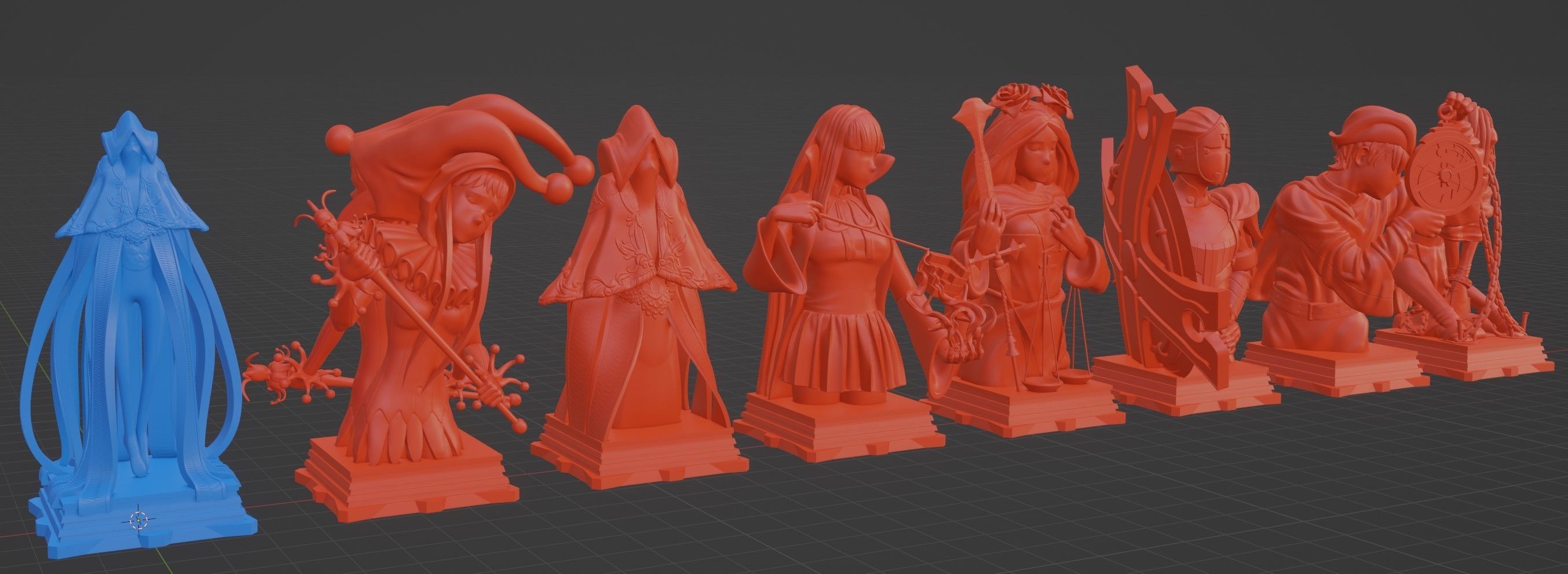 Alternate Foreigner Class Fate GrandOrder Chess Piece 3D model 3D ...