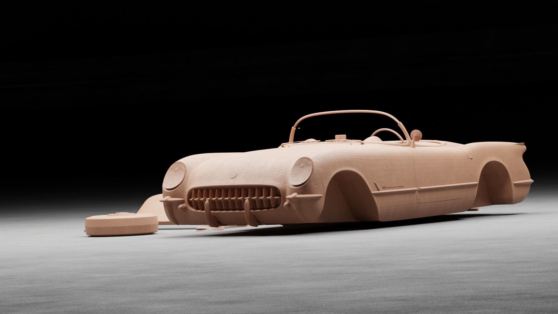 Chevrolet Corvette C1 3D Printable Model 3D model 3D printable | CGTrader