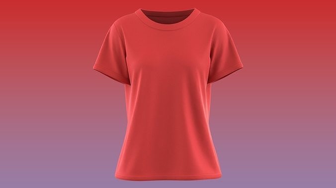 Fashion and Stylish women T-Shirt 3D model | CGTrader