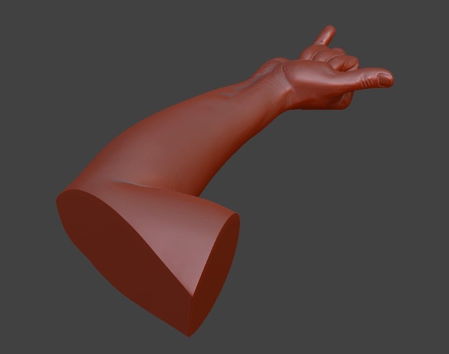 hand shaka sign 3D model 3D printable | CGTrader