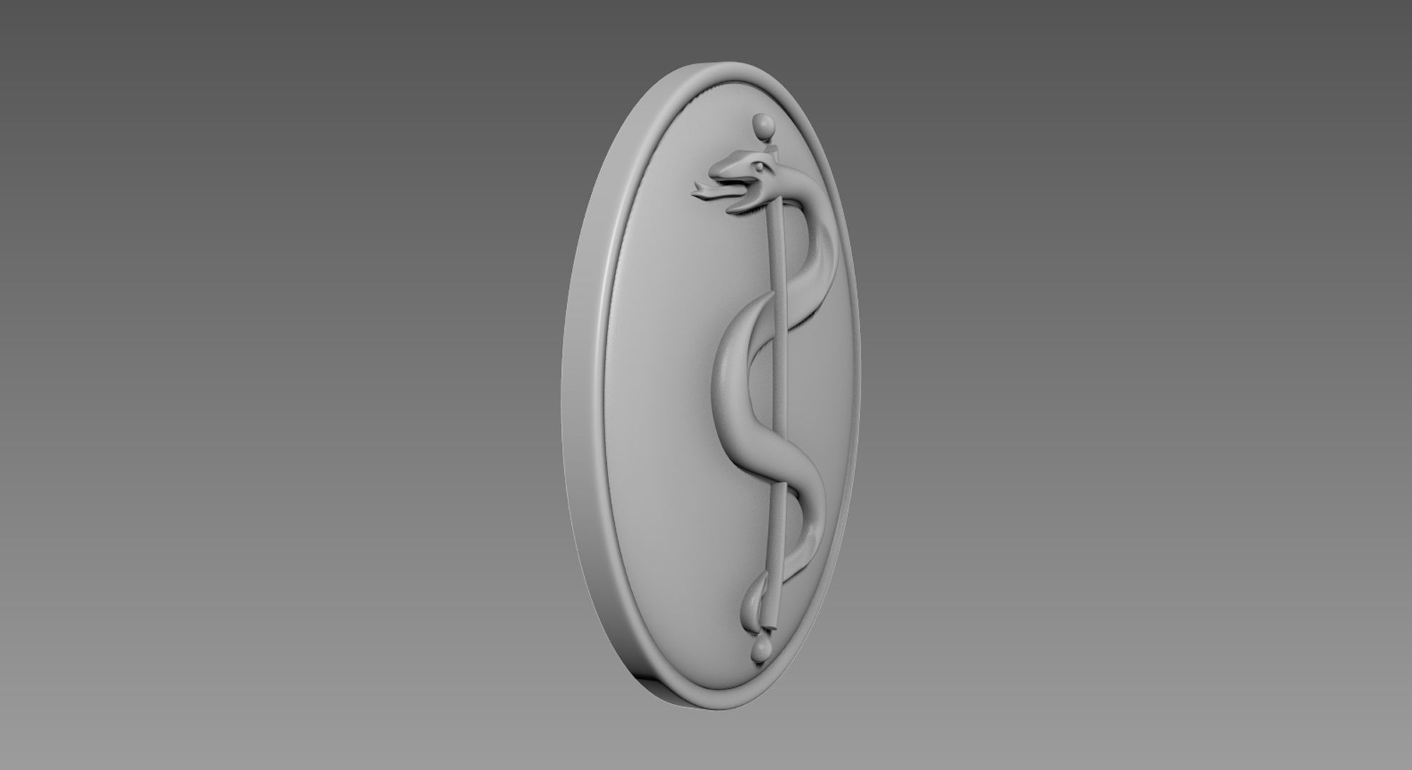Medicine snake emblem 3D model | CGTrader