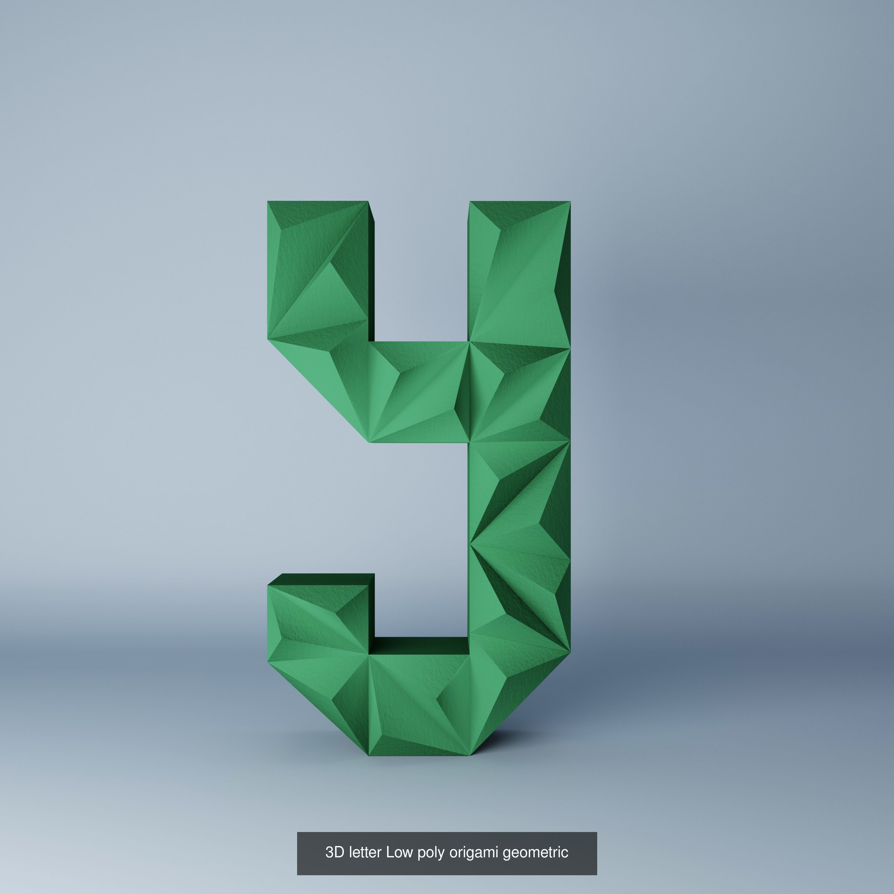 3D Model Collection 3D letter Low poly origami geometric VR / AR / low-poly | CGTrader