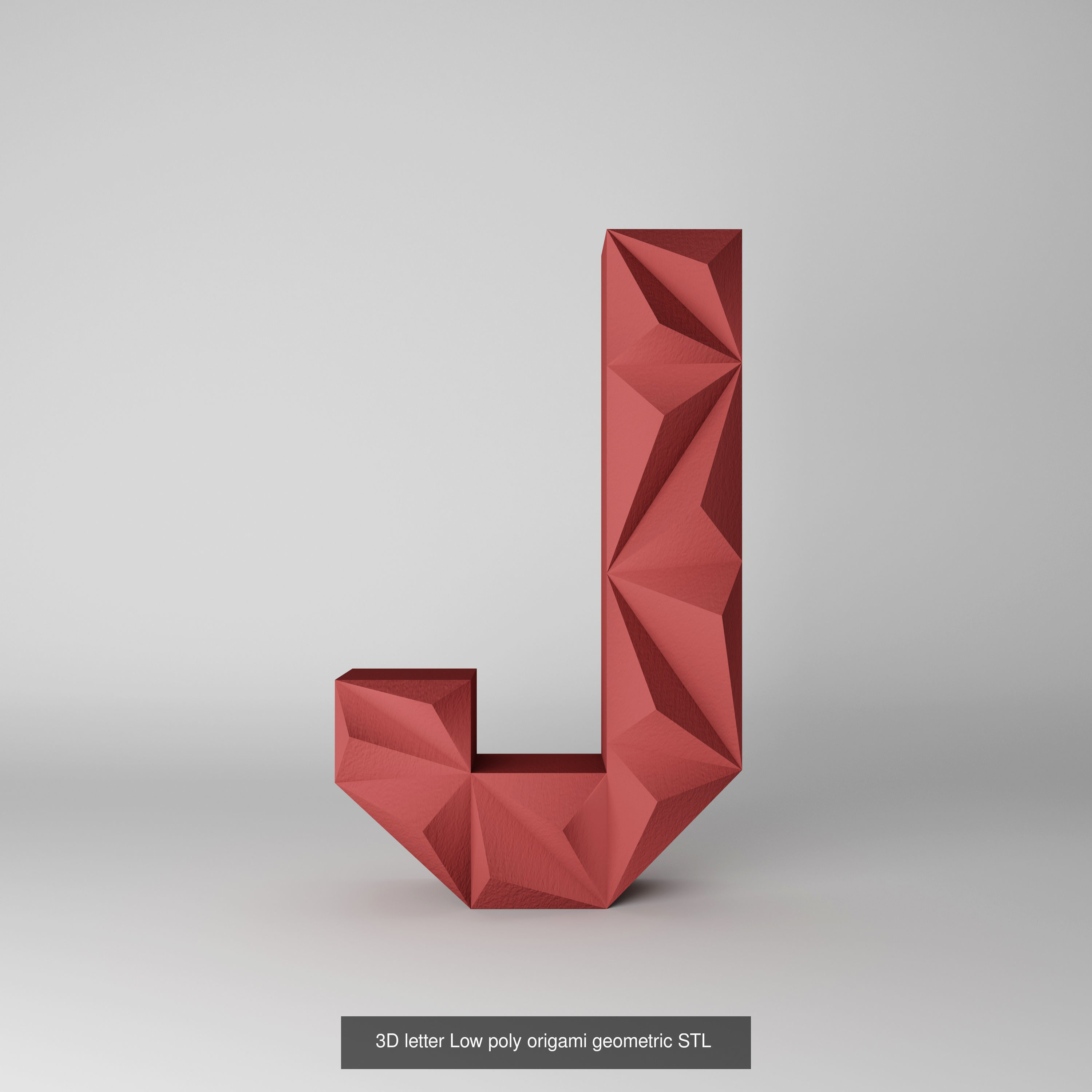 3D Model Collection 3D letter Low poly origami geometric VR / AR / low-poly | CGTrader