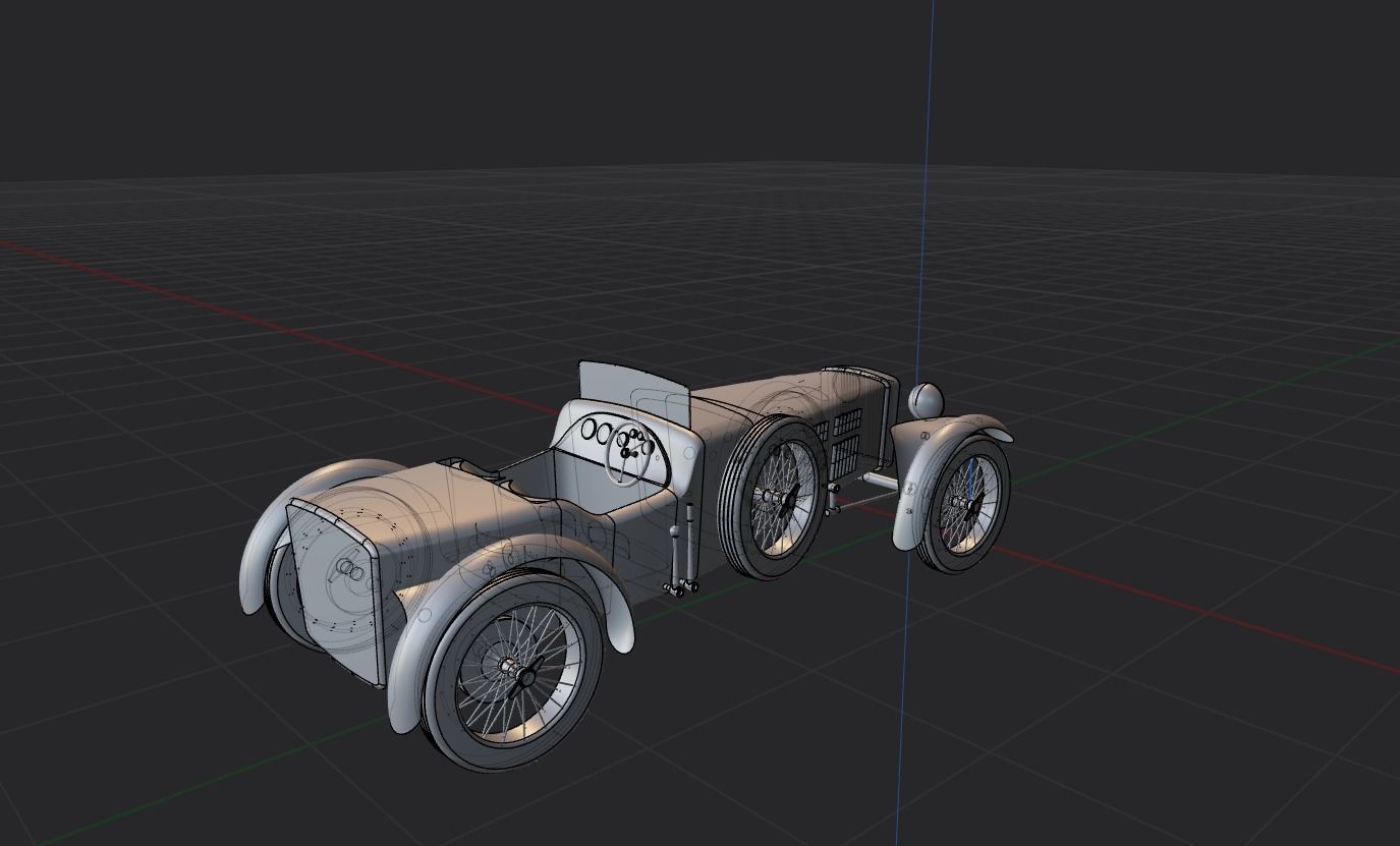 3D model Frazer Nash Old car VR / AR / low-poly | CGTrader