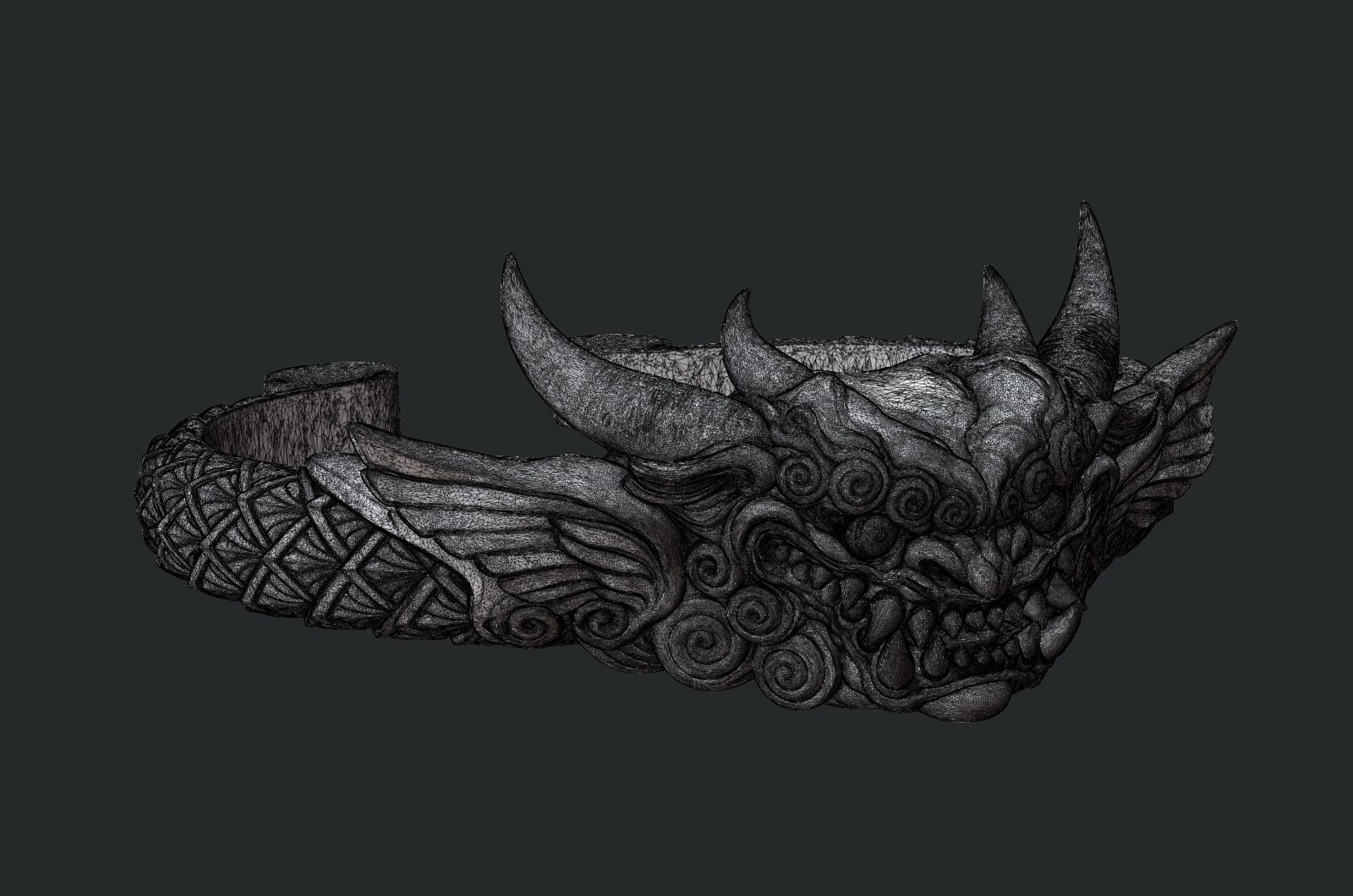 Ghost Control Bracelet Mythical Beast Bracelet 3D model | CGTrader
