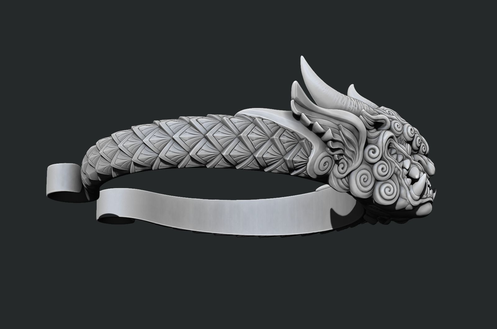 Ghost Control Bracelet Mythical Beast Bracelet 3D model | CGTrader
