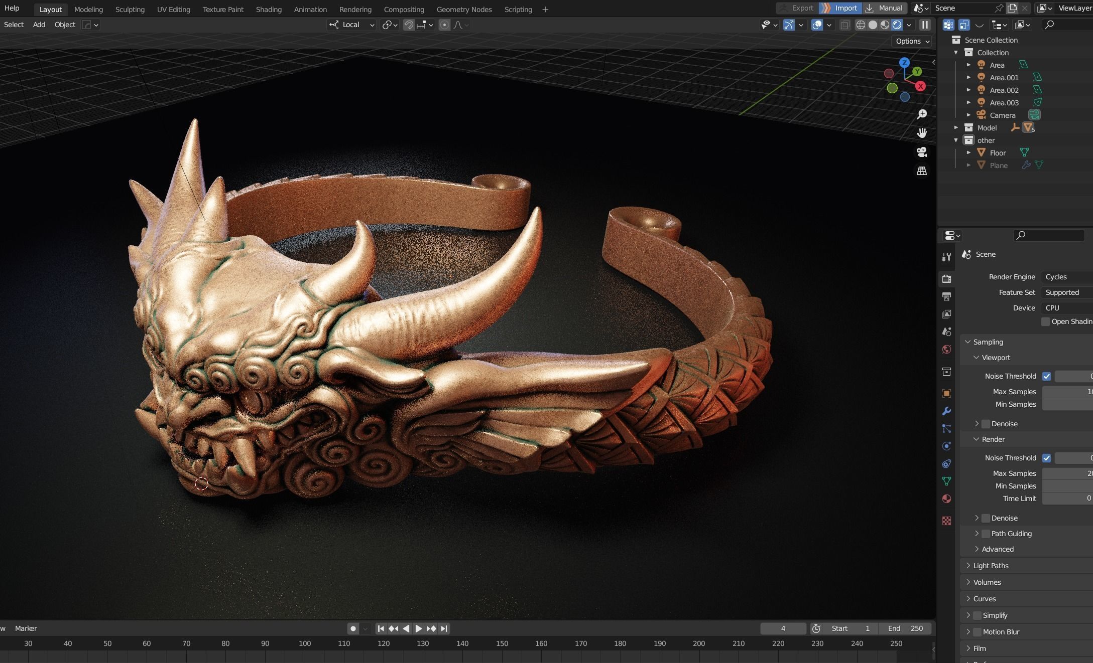 Ghost Control Bracelet Mythical Beast Bracelet 3D model | CGTrader