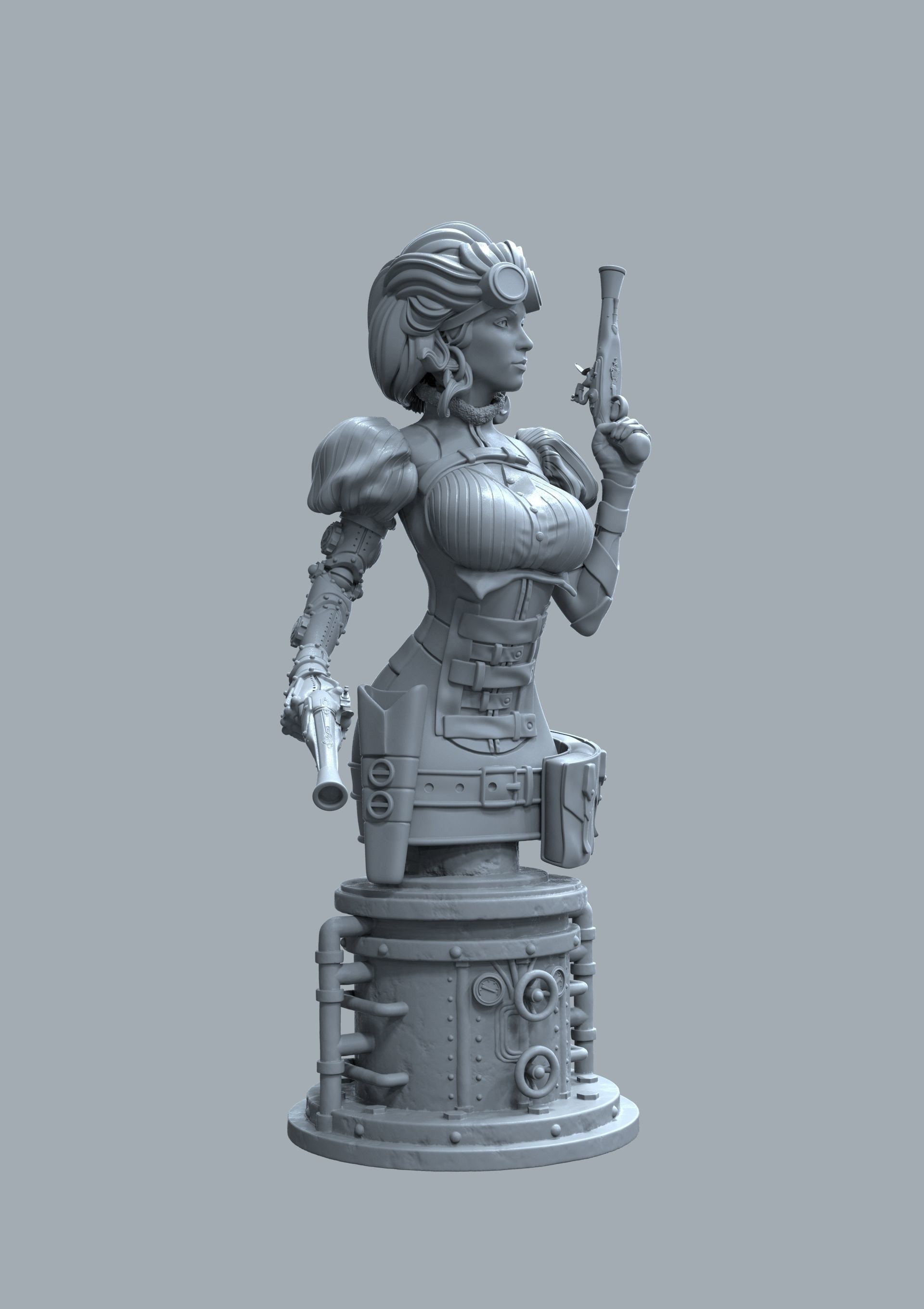 Lady Mechanika - 3d print 3D model 3D printable | CGTrader