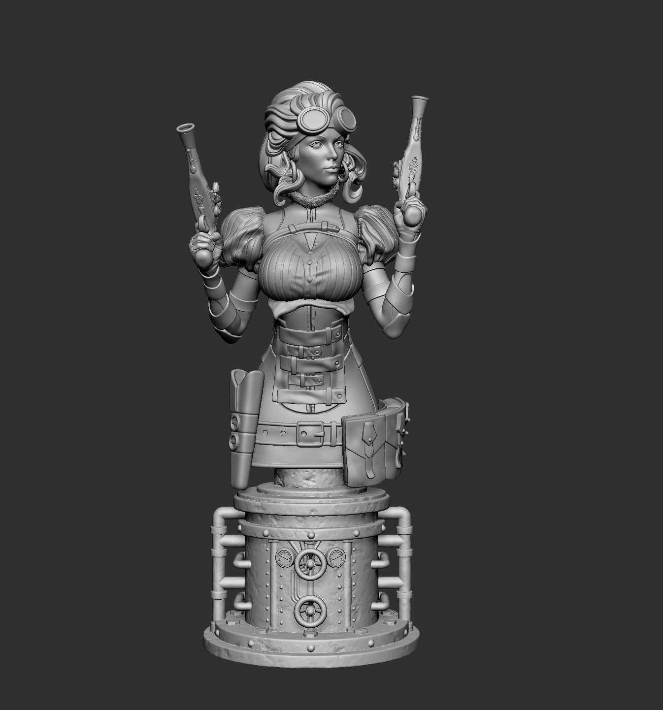 Lady Mechanika - 3d print 3D model 3D printable | CGTrader