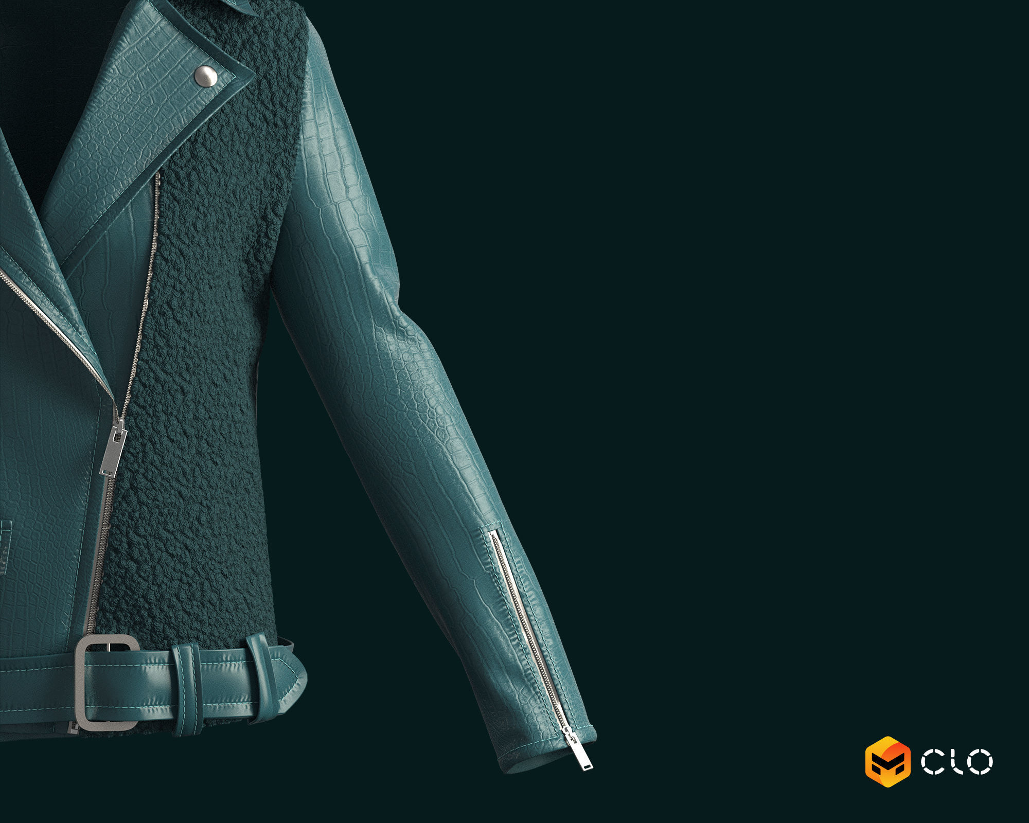 female leather jacket free 3D model | CGTrader