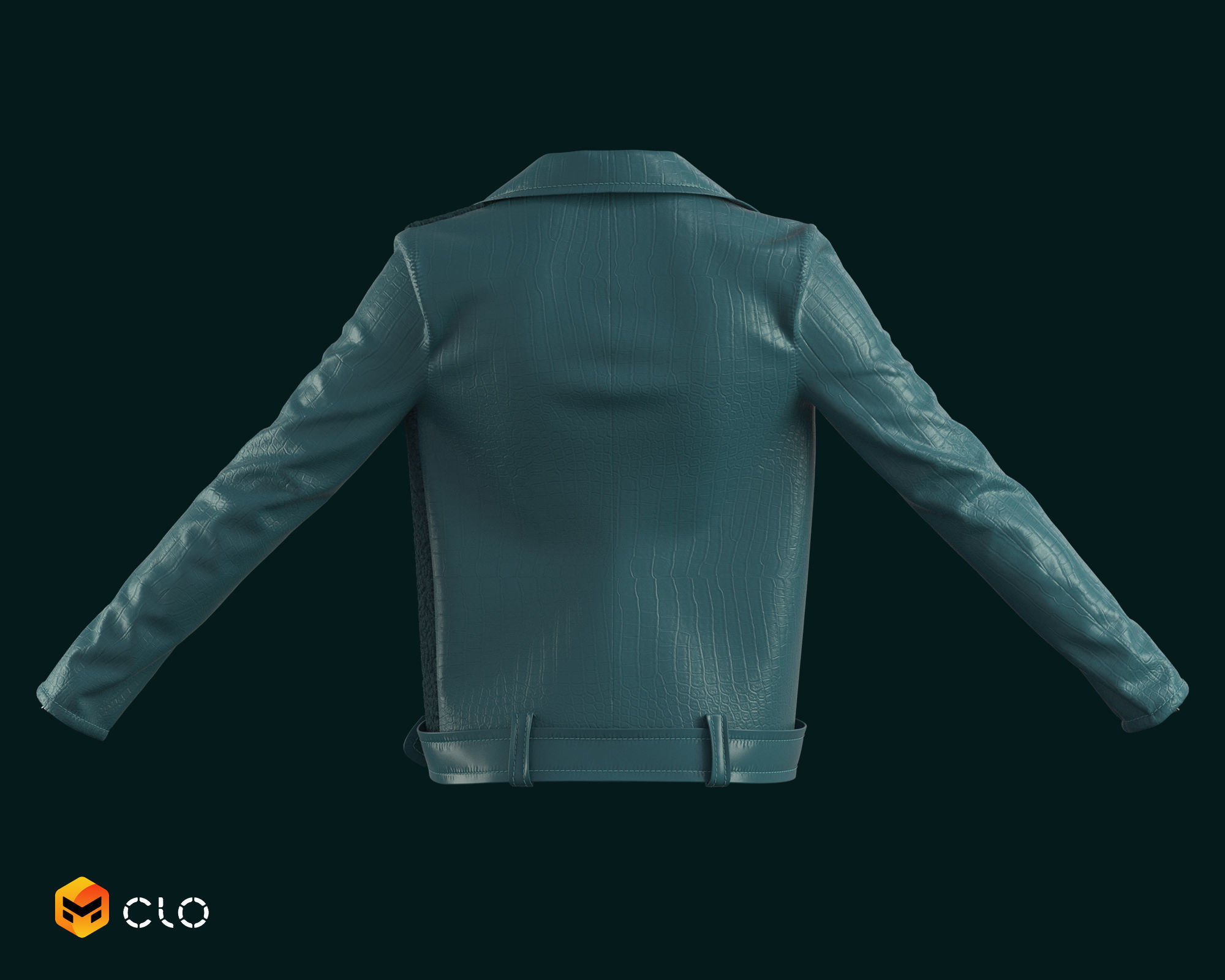 female leather jacket free 3D model | CGTrader