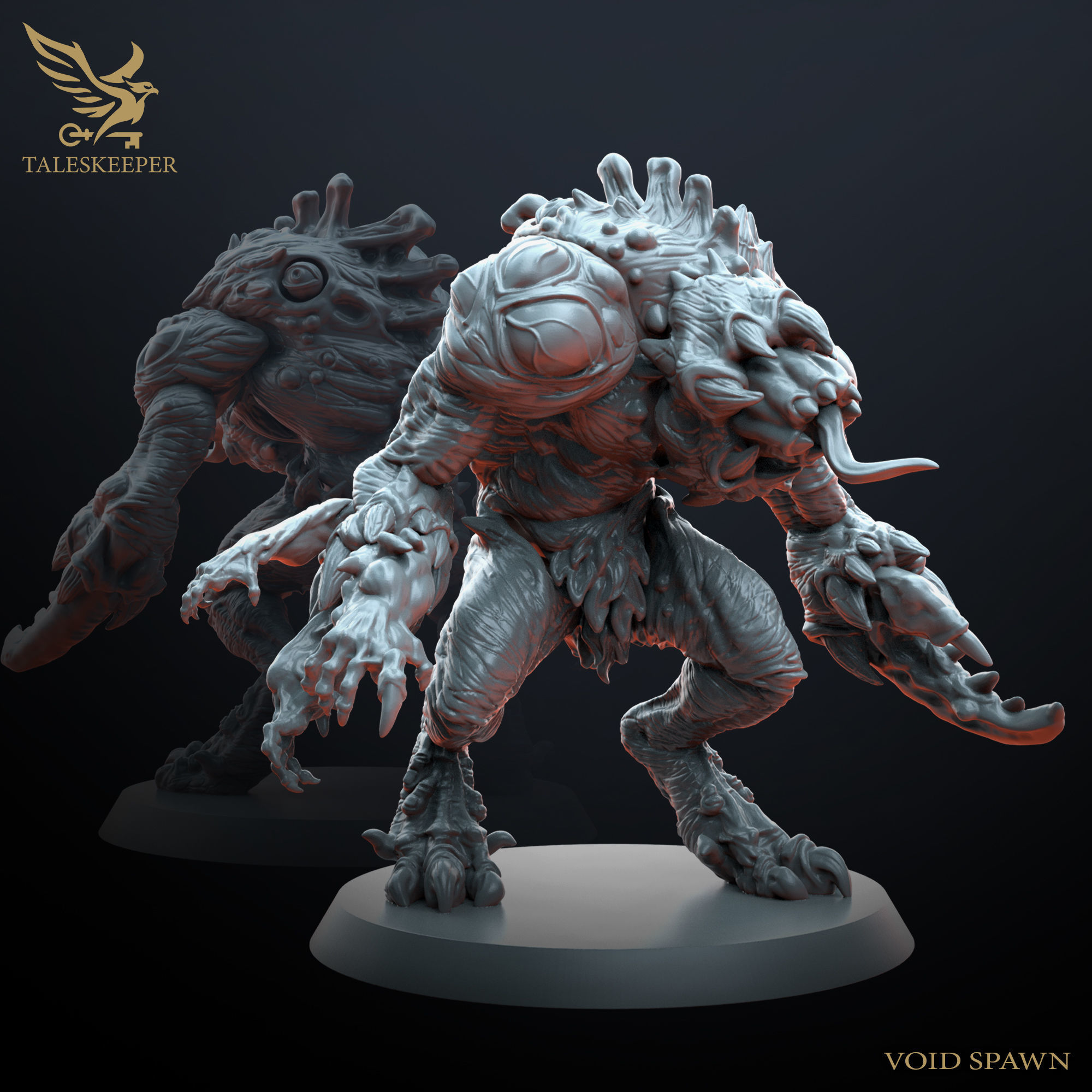 VOID ABOMINATION AND SPAWN 3D model 3D printable | CGTrader