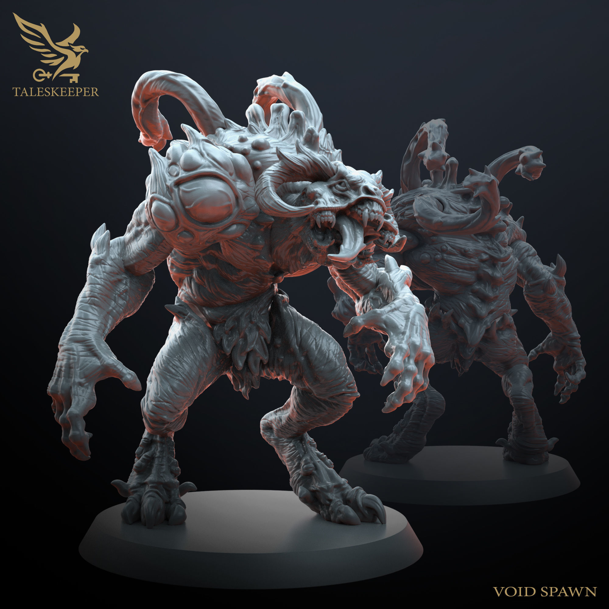 VOID ABOMINATION AND SPAWN 3D model 3D printable | CGTrader