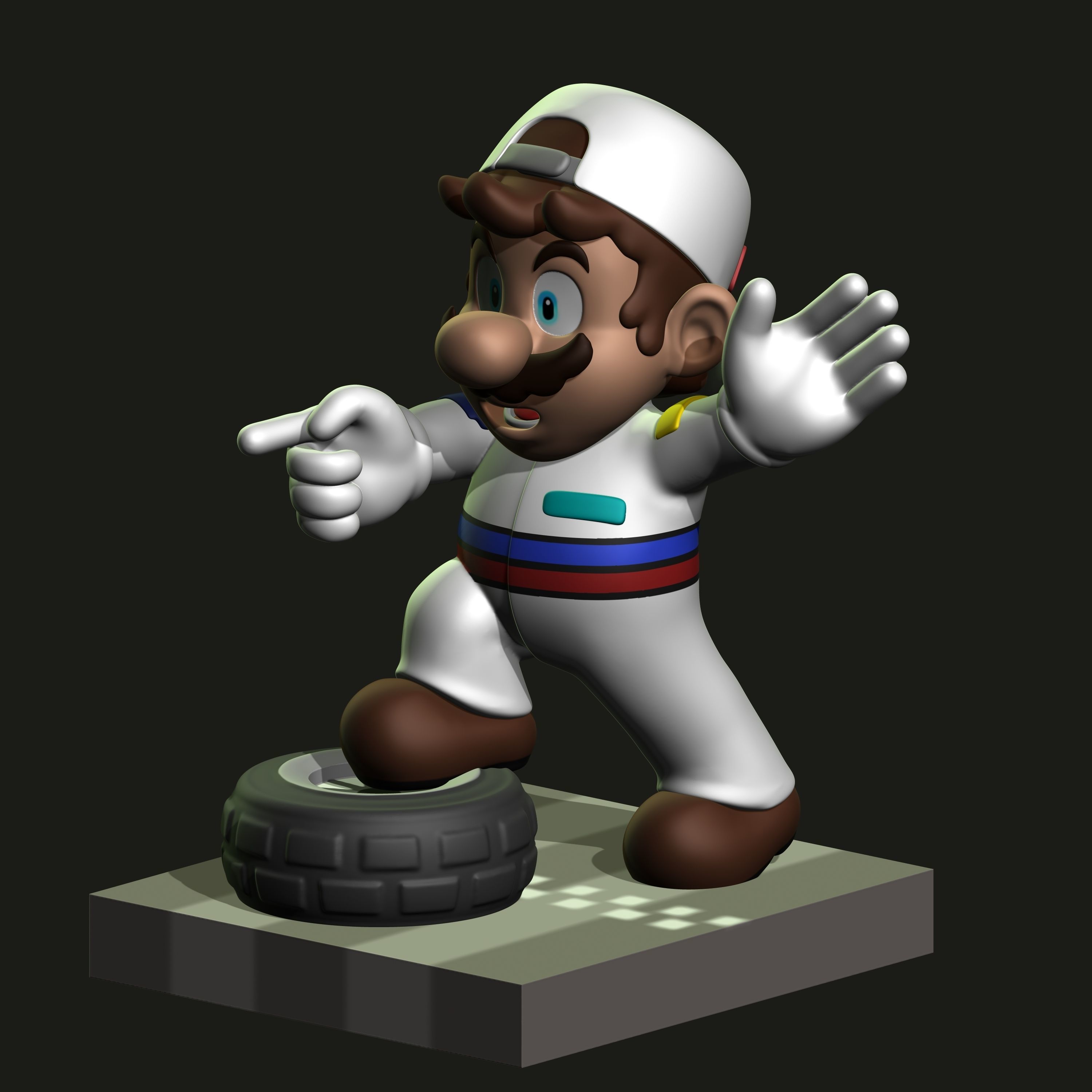 Mario Bros - Mario Mechanic 3D model 3D printable | CGTrader