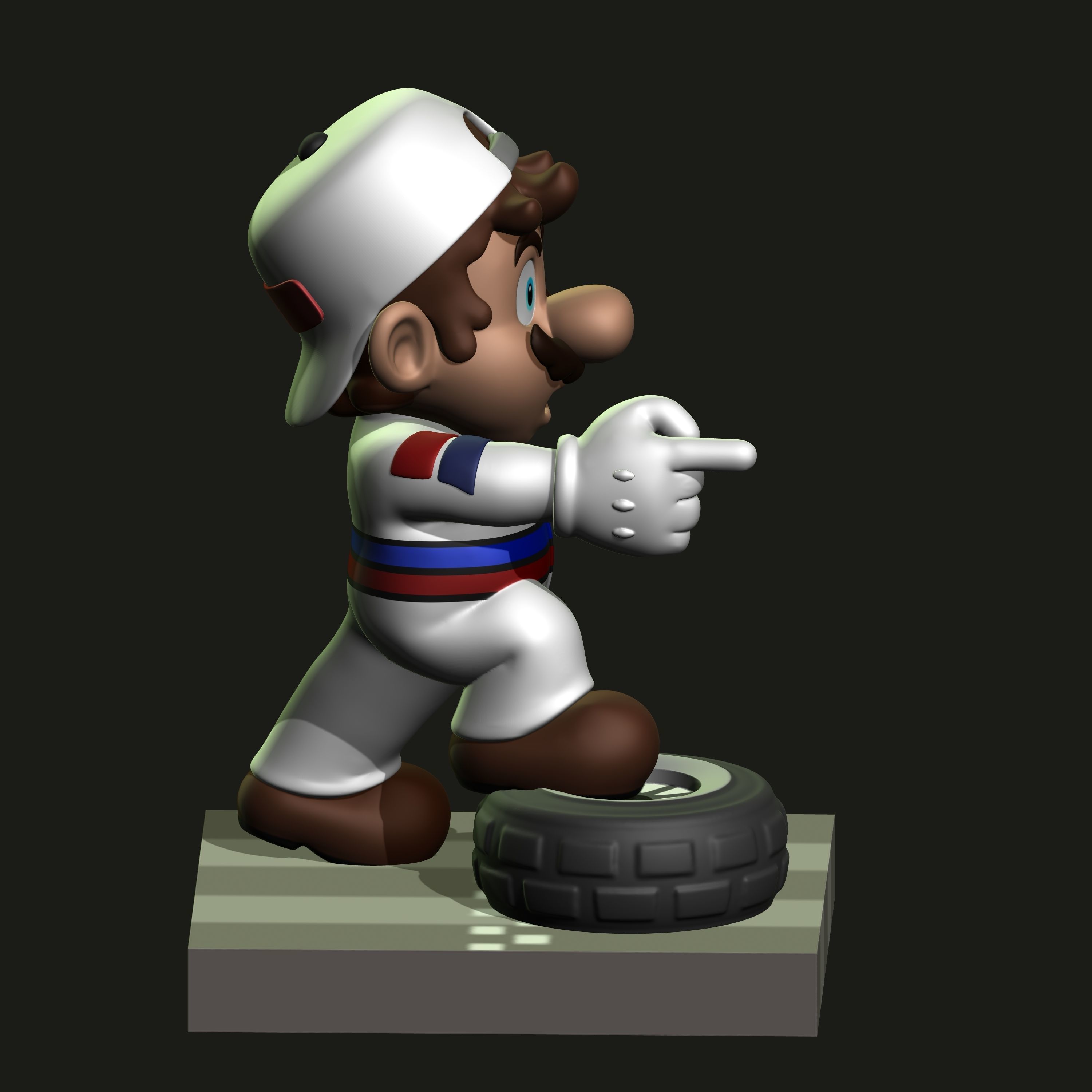 Mario Bros - Mario Mechanic 3D model 3D printable | CGTrader