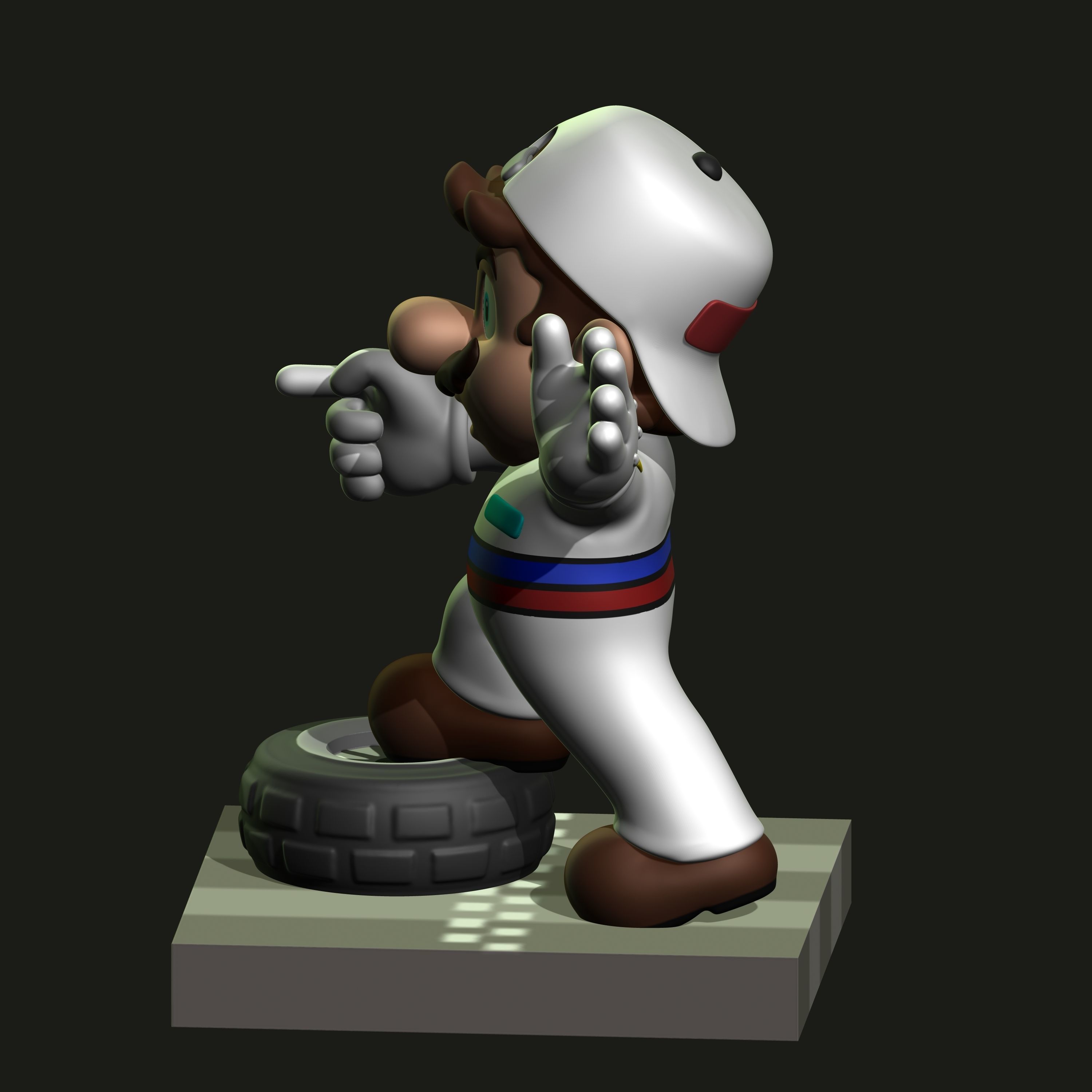 Mario Bros - Mario Mechanic 3D model 3D printable | CGTrader