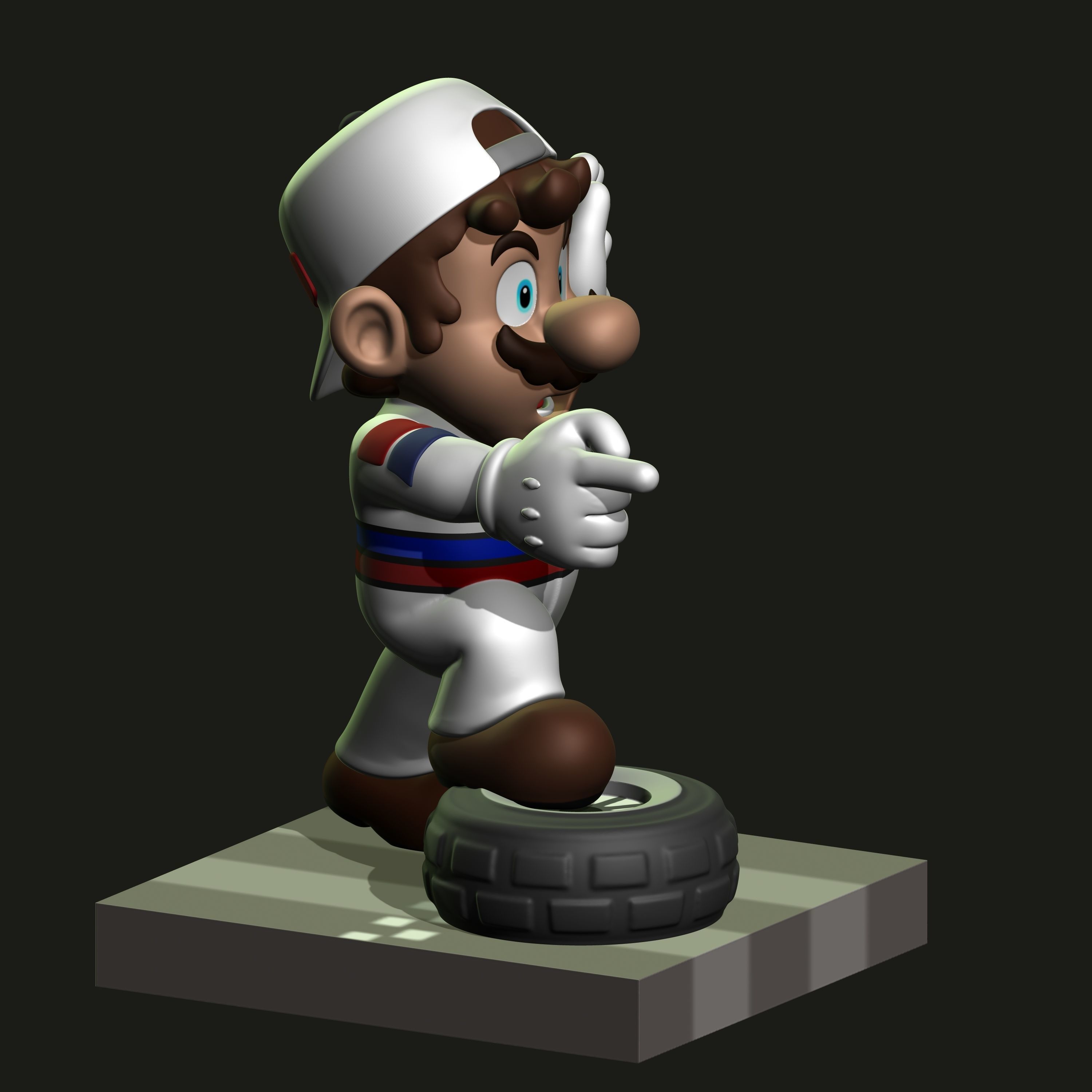 Mario Bros - Mario Mechanic 3D model 3D printable | CGTrader