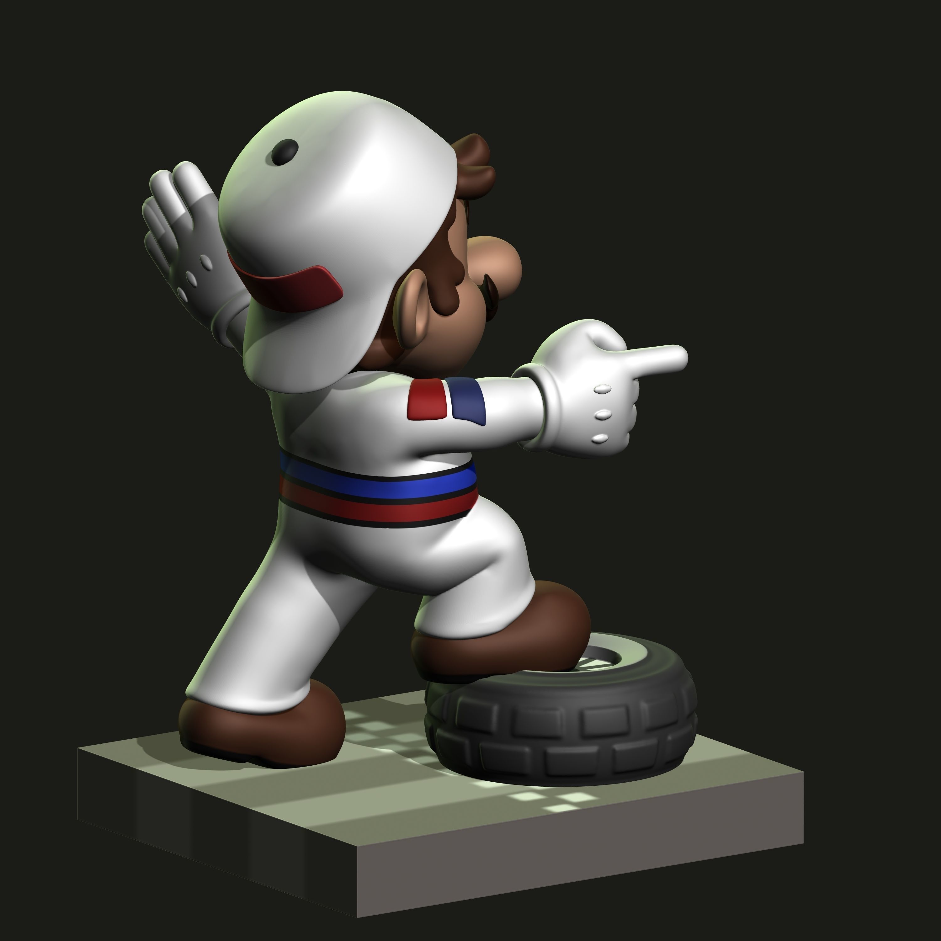 Mario Bros - Mario Mechanic 3D model 3D printable | CGTrader