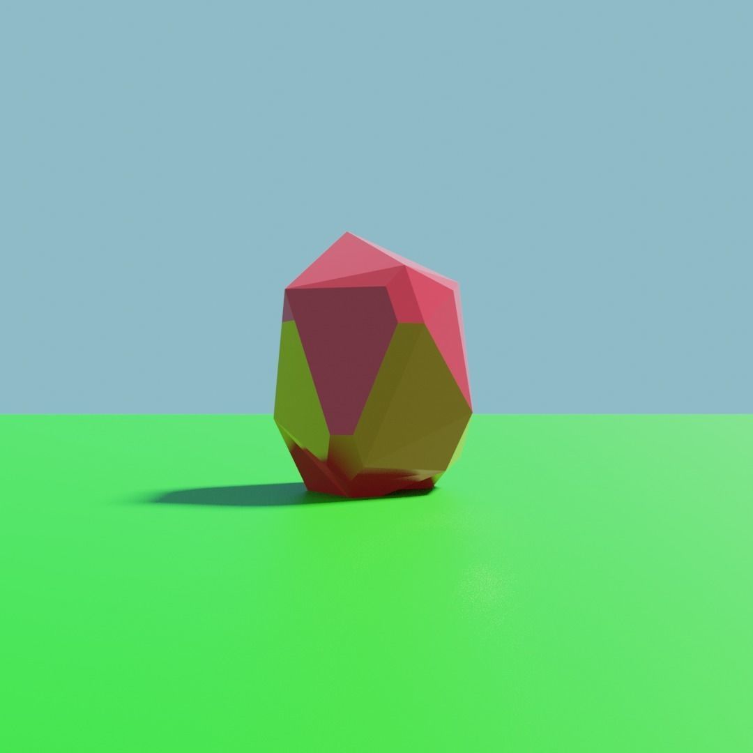 3D model 11 MODELS - Low-Poly Game Ready Ruby Ore VR / AR / low-poly ...