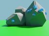 3D model 11 MODELS - Low-Poly Game Ready Sapphire Ore VR / AR / low ...