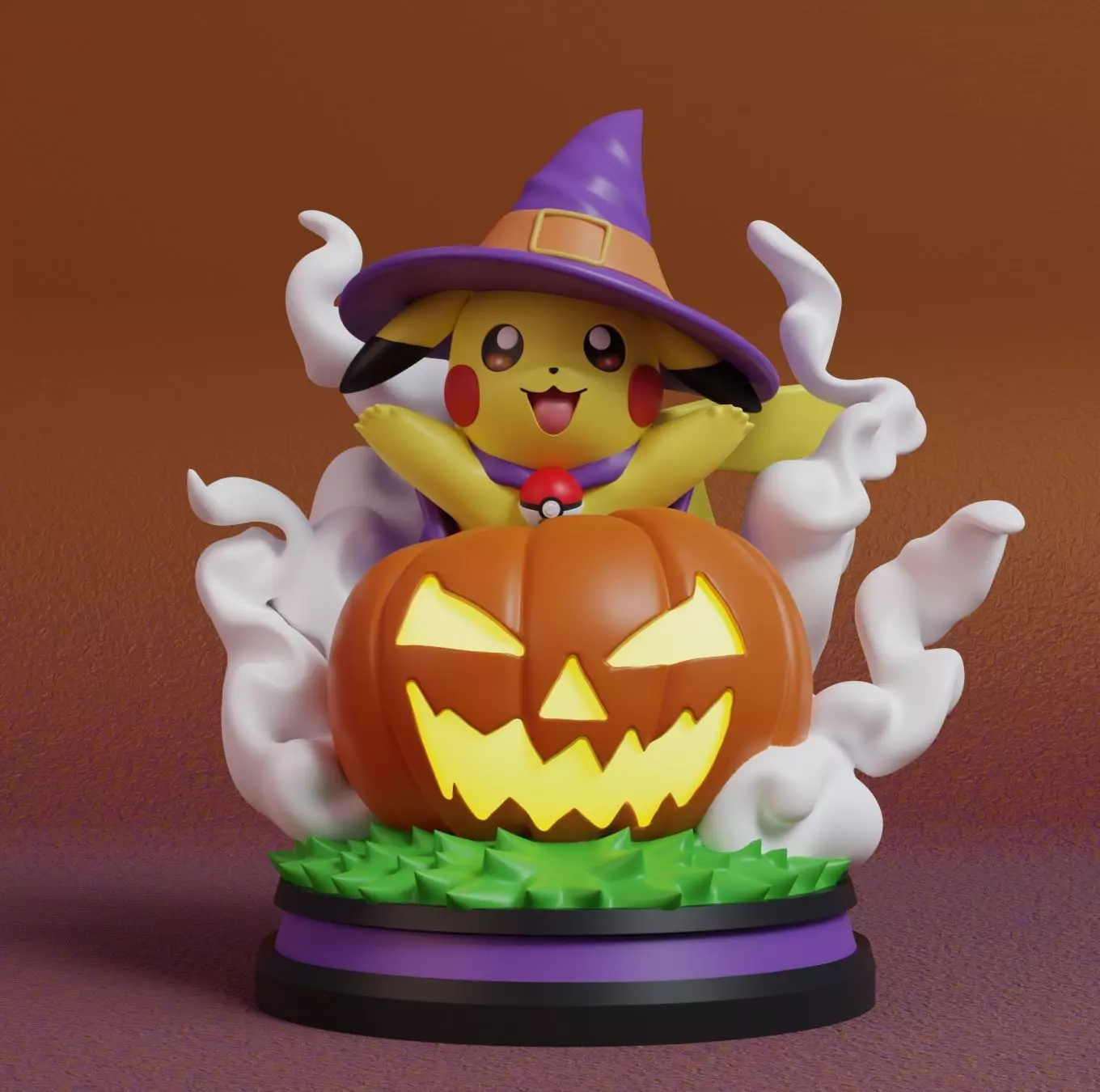 Pokemon - Pikachu Witch Figure 3D model 3D printable | CGTrader