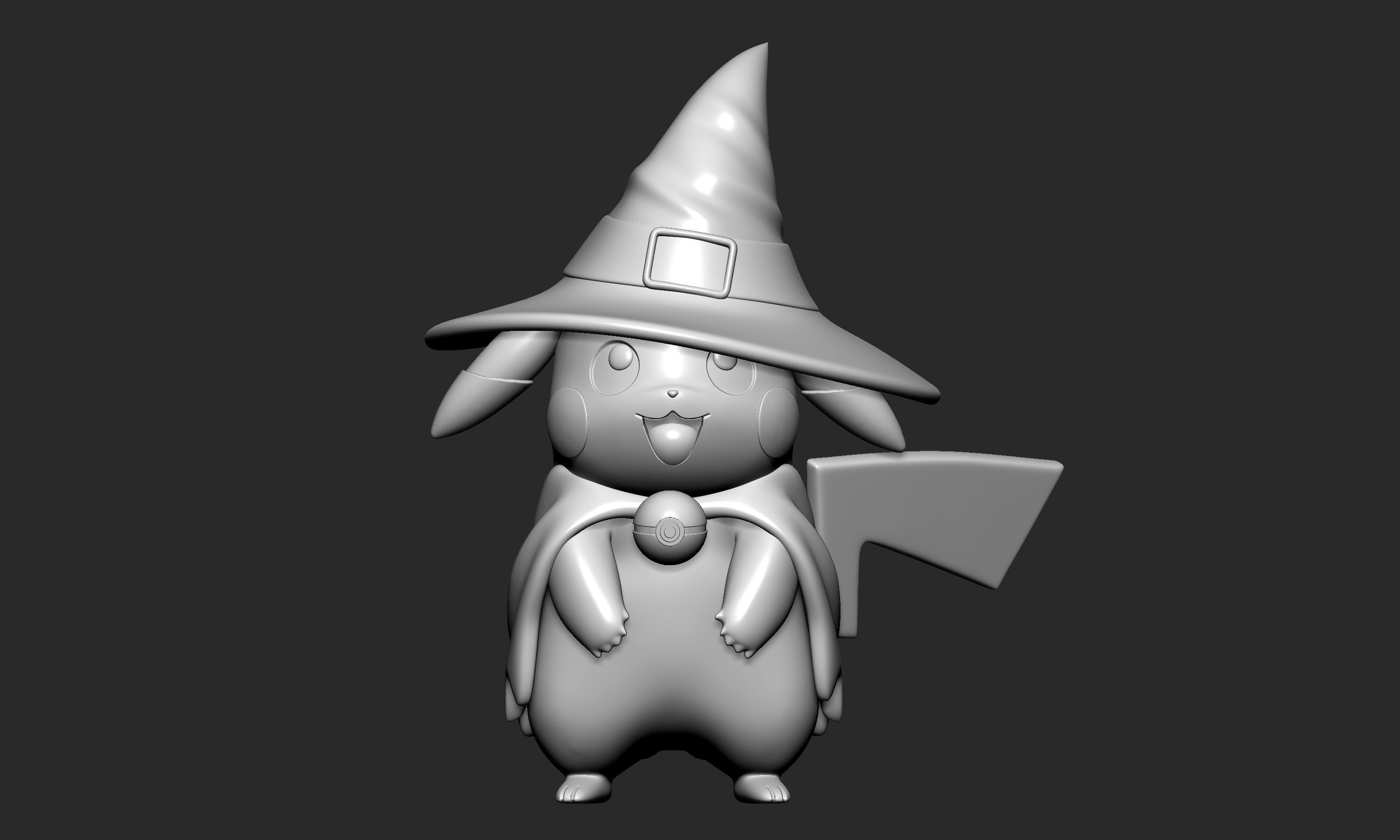 Pokemon - Pikachu Witch Halloween free 3D model 3D printable | CGTrader