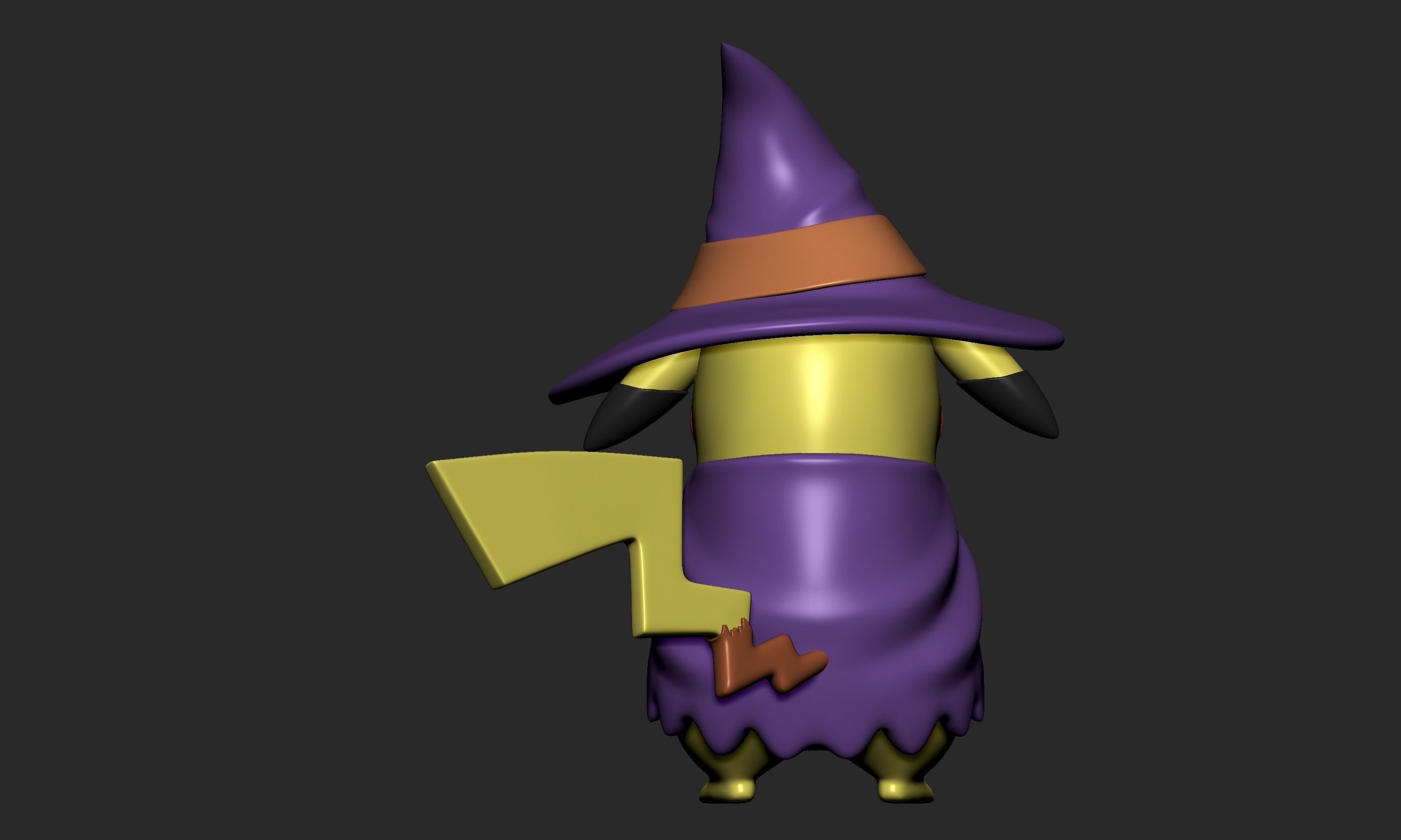 Pokemon - Pikachu Witch Halloween free 3D model 3D printable | CGTrader